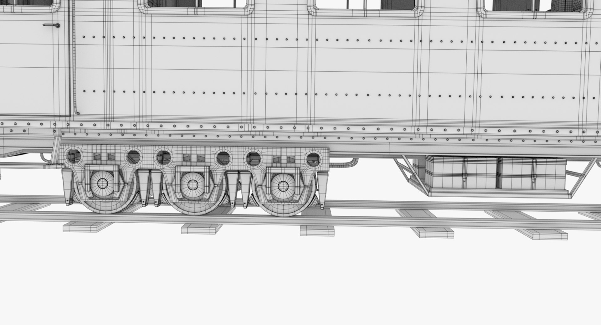 Steam Train Model - TurboSquid 1335544