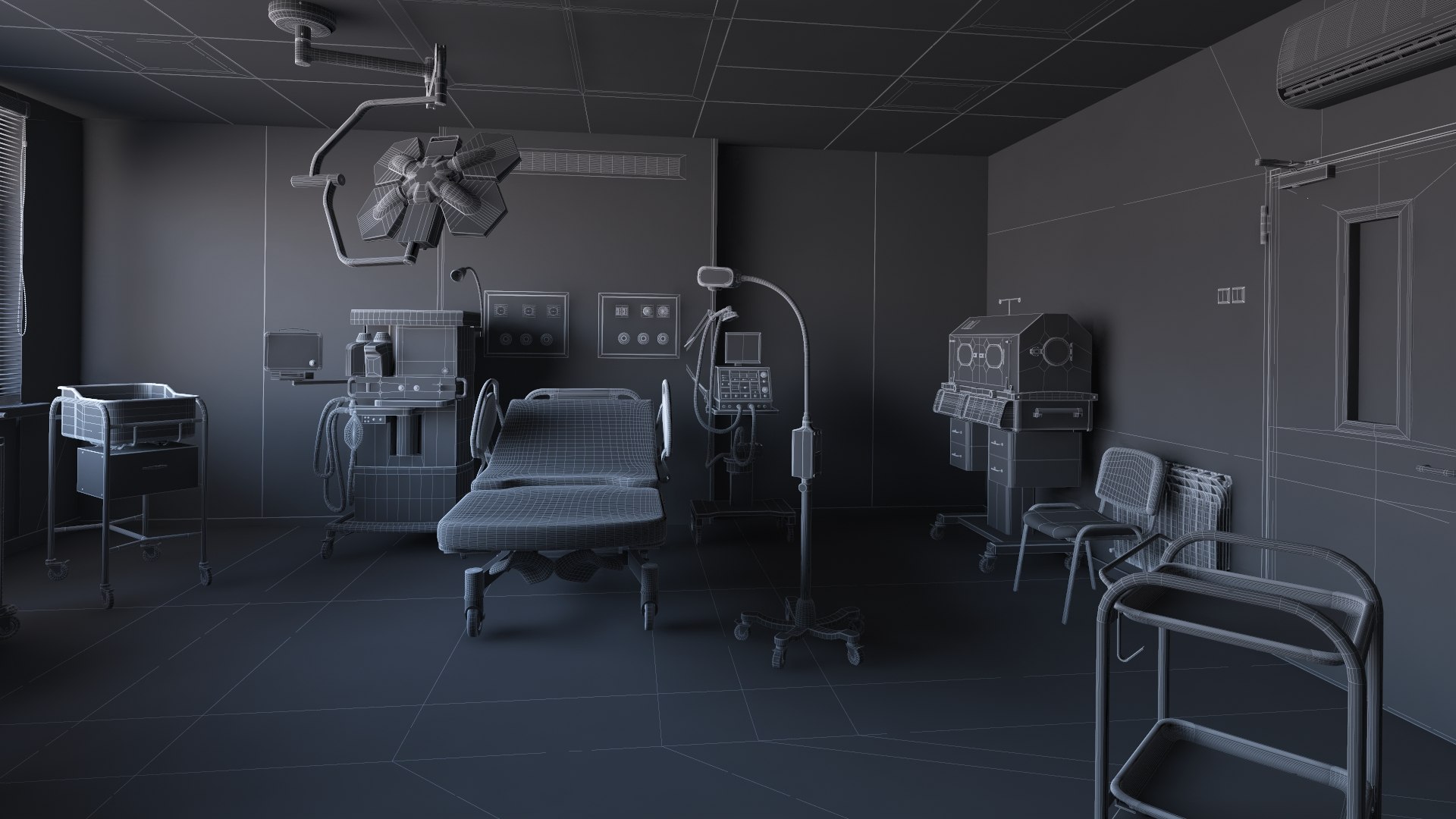 3D Maternity Ward Ward Room 2 - TurboSquid 2013164