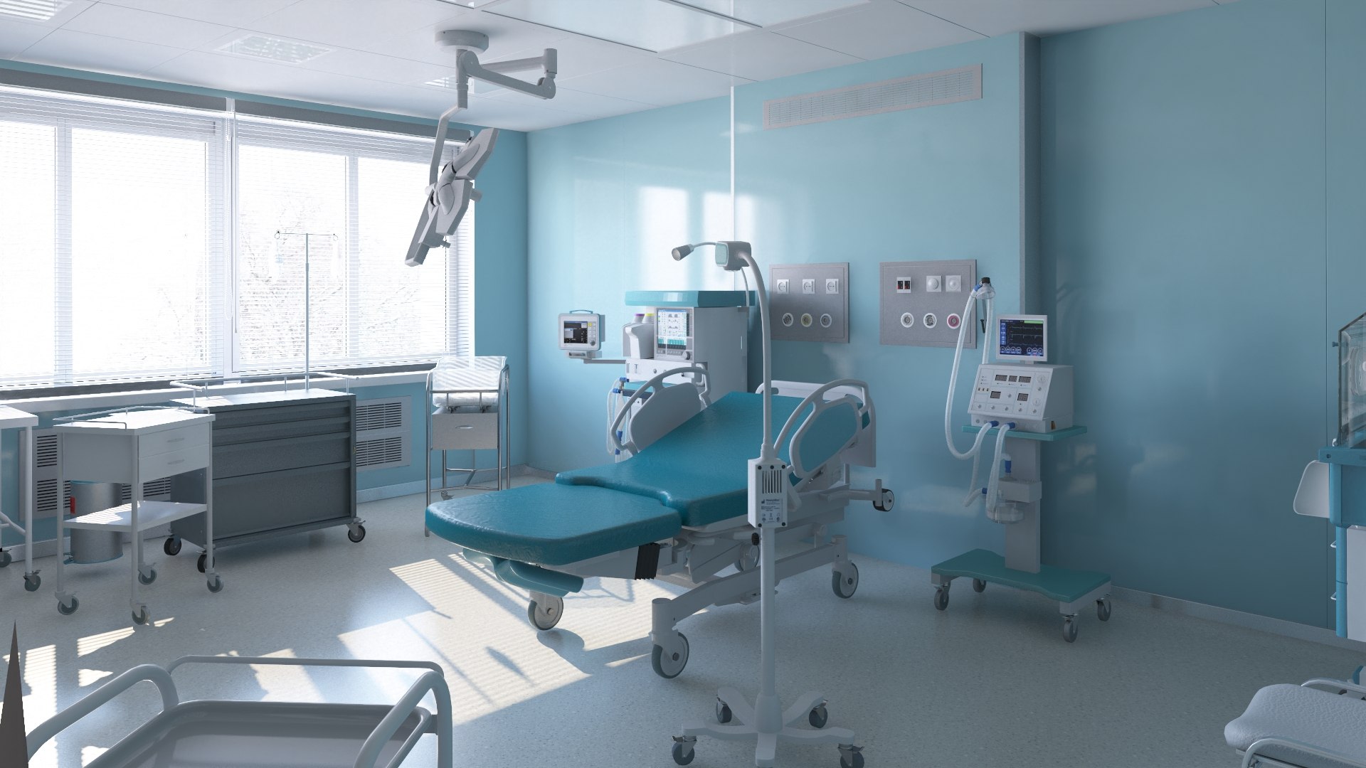 3D Maternity Ward Ward Room 2 - TurboSquid 2013164