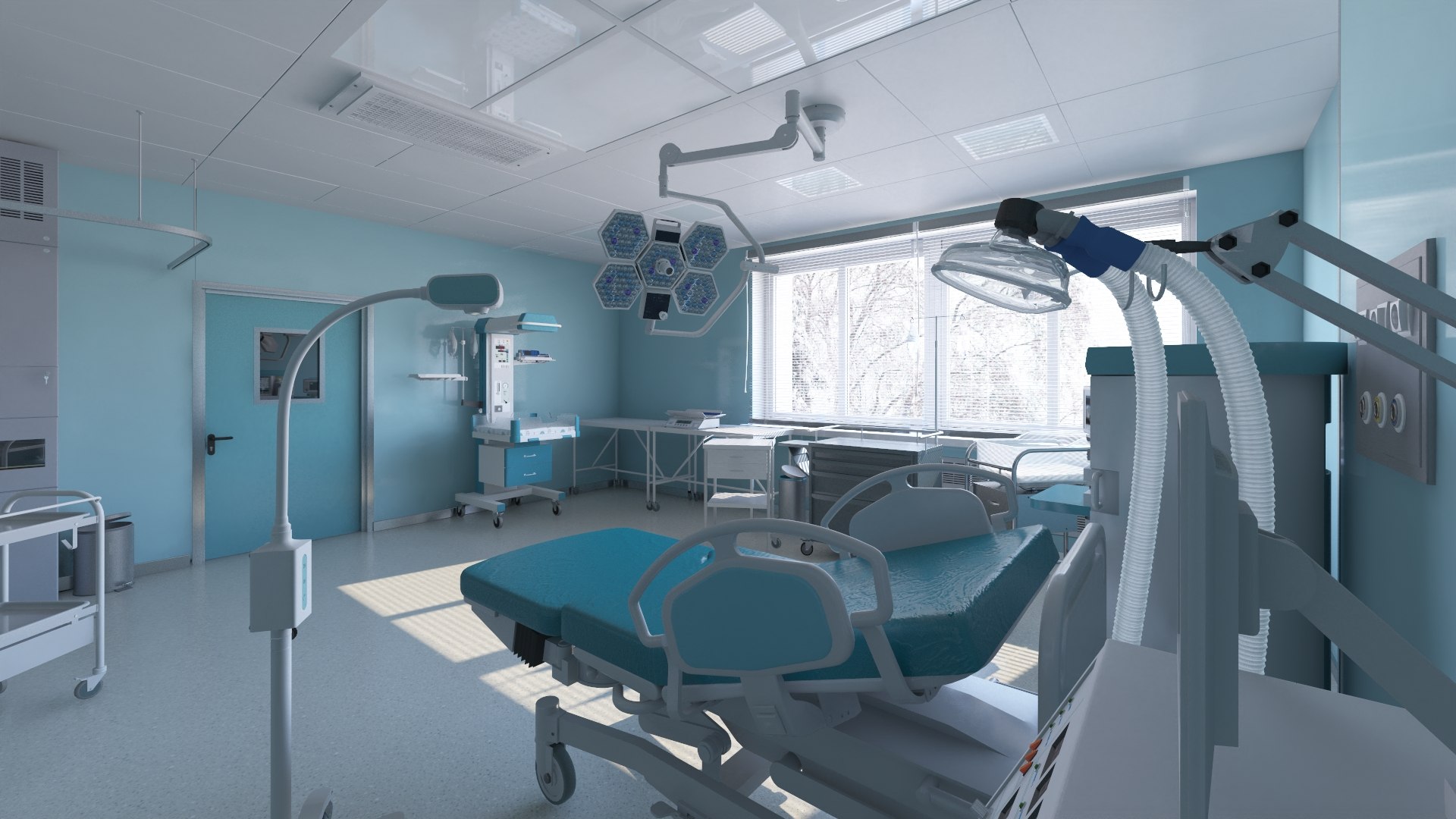 3D Maternity Ward Ward Room 2 - TurboSquid 2013164