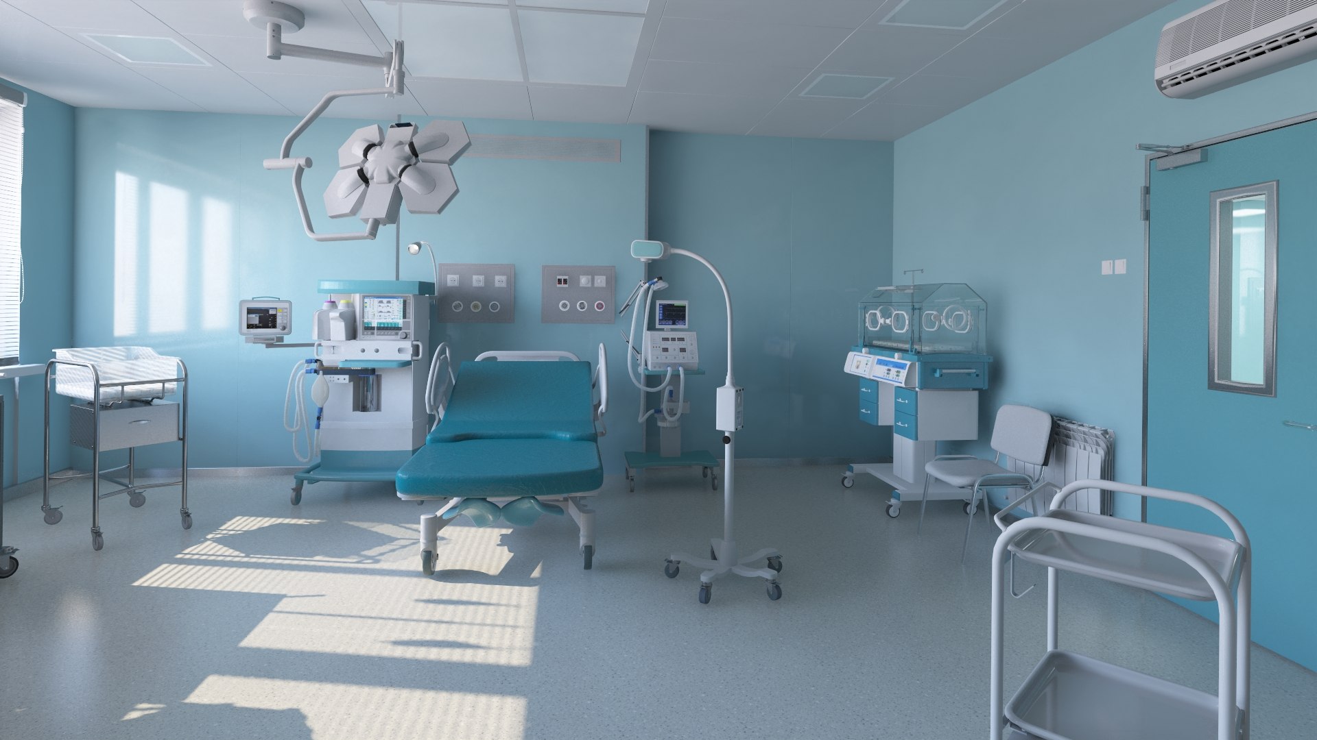3D Maternity Ward Ward Room 2 - TurboSquid 2013164