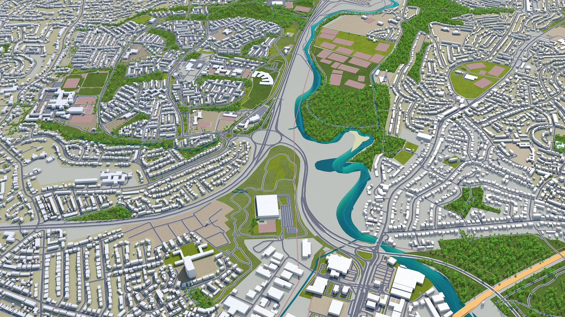 3D Model Cardiff Wales UK - TurboSquid 1719739