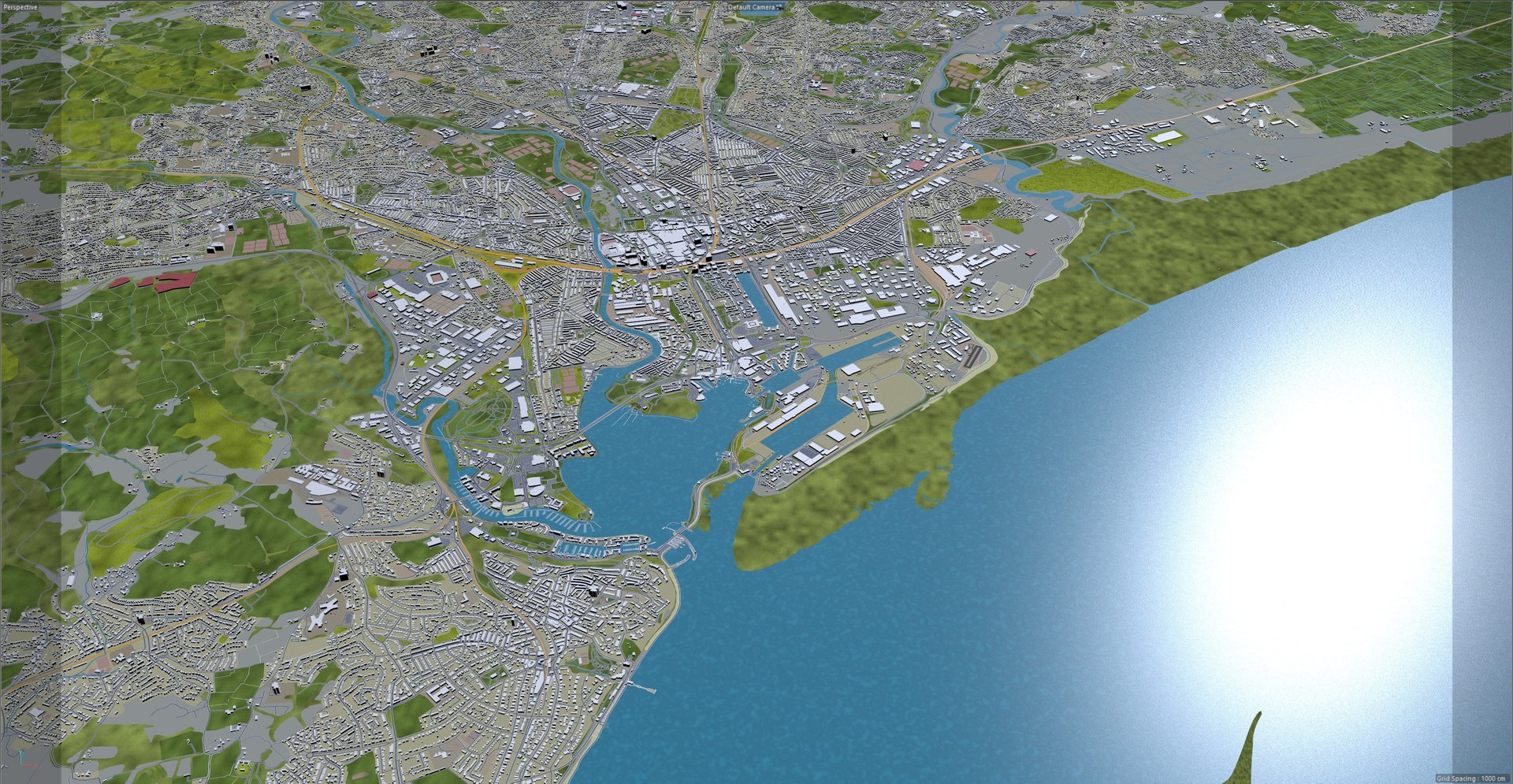 3D Model Cardiff Wales UK - TurboSquid 1719739