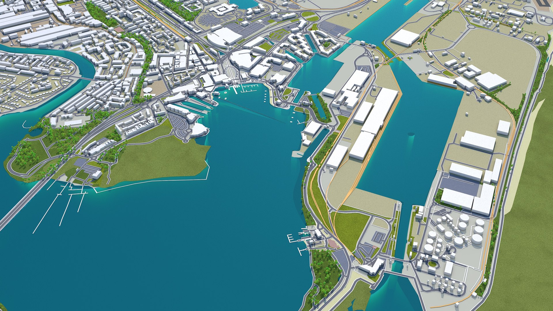 3D Model Cardiff Wales UK - TurboSquid 1719739