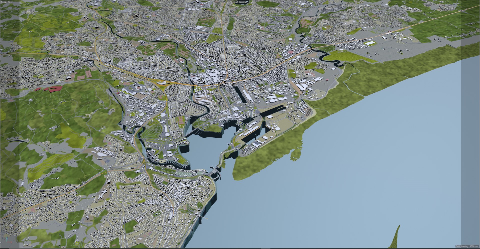 3D Model Cardiff Wales UK - TurboSquid 1719739