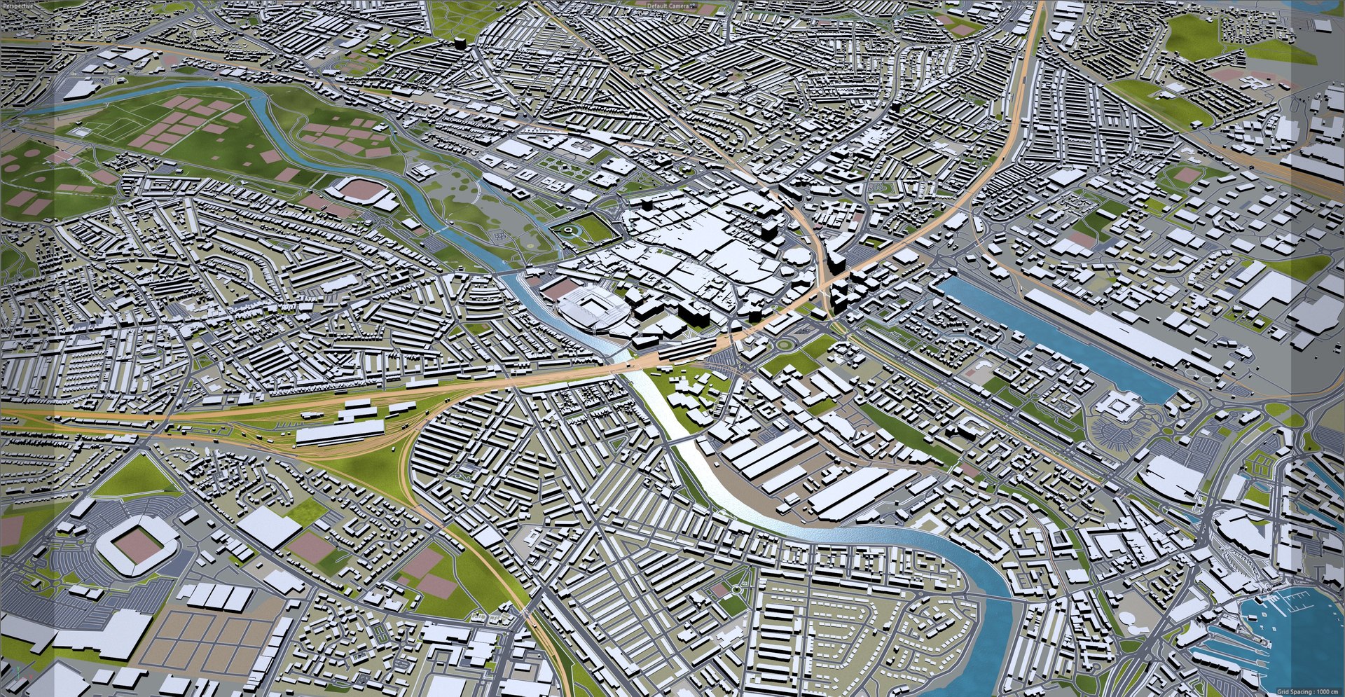 3D Model Cardiff Wales UK - TurboSquid 1719739