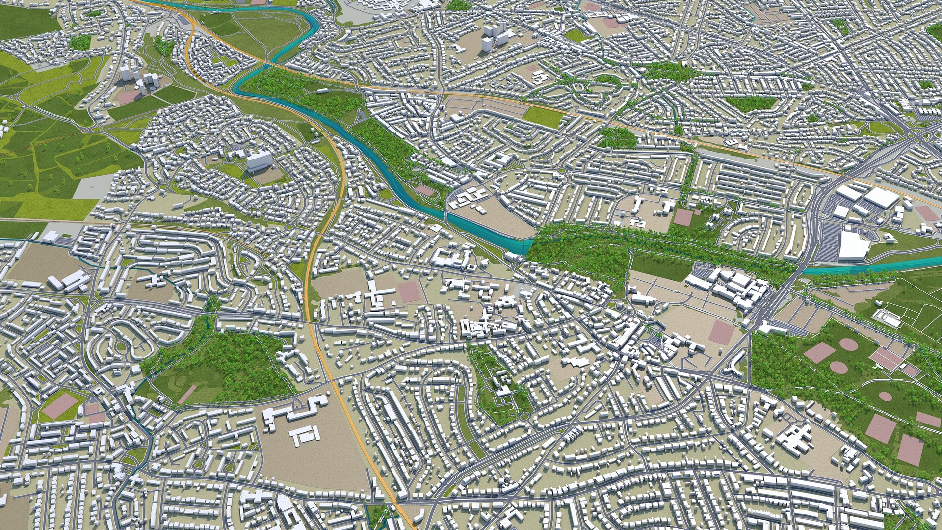 3D Model Cardiff Wales UK - TurboSquid 1719739