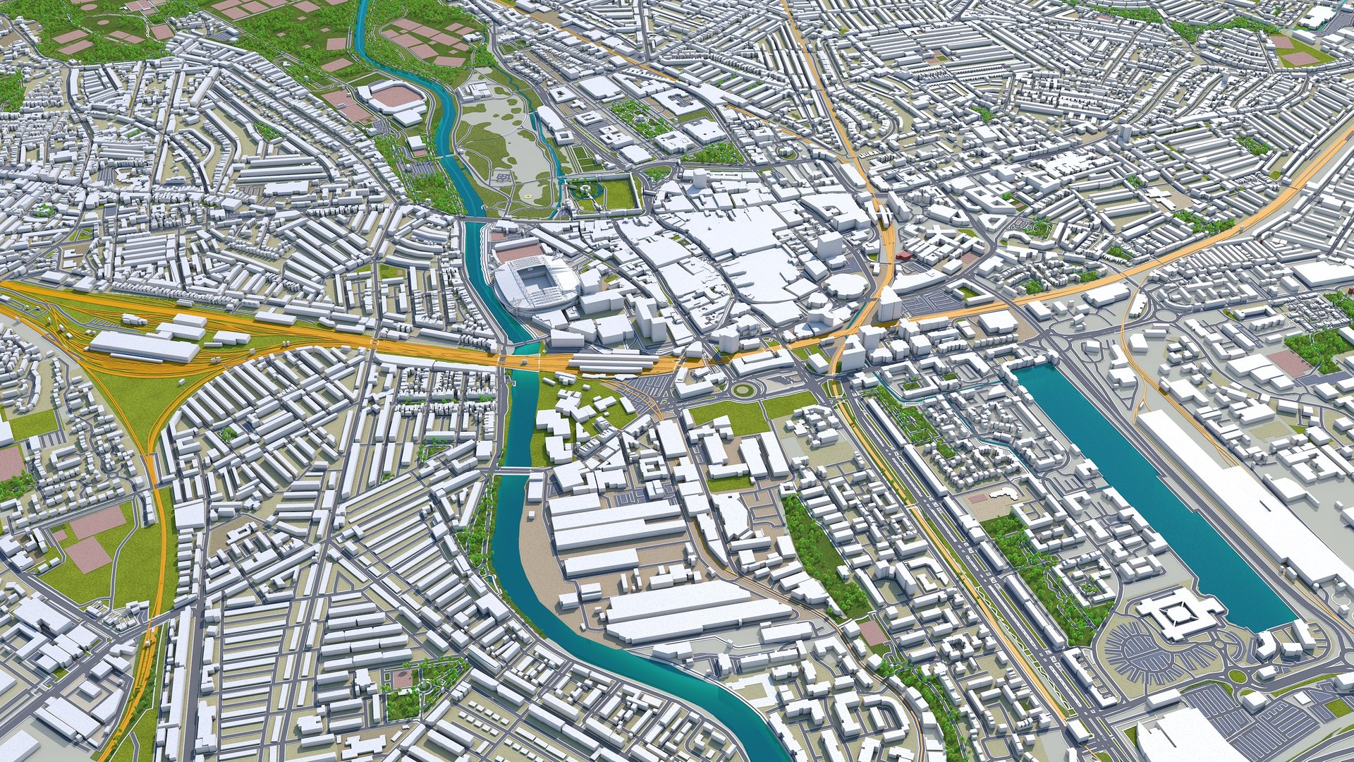 3D Model Cardiff Wales UK - TurboSquid 1719739