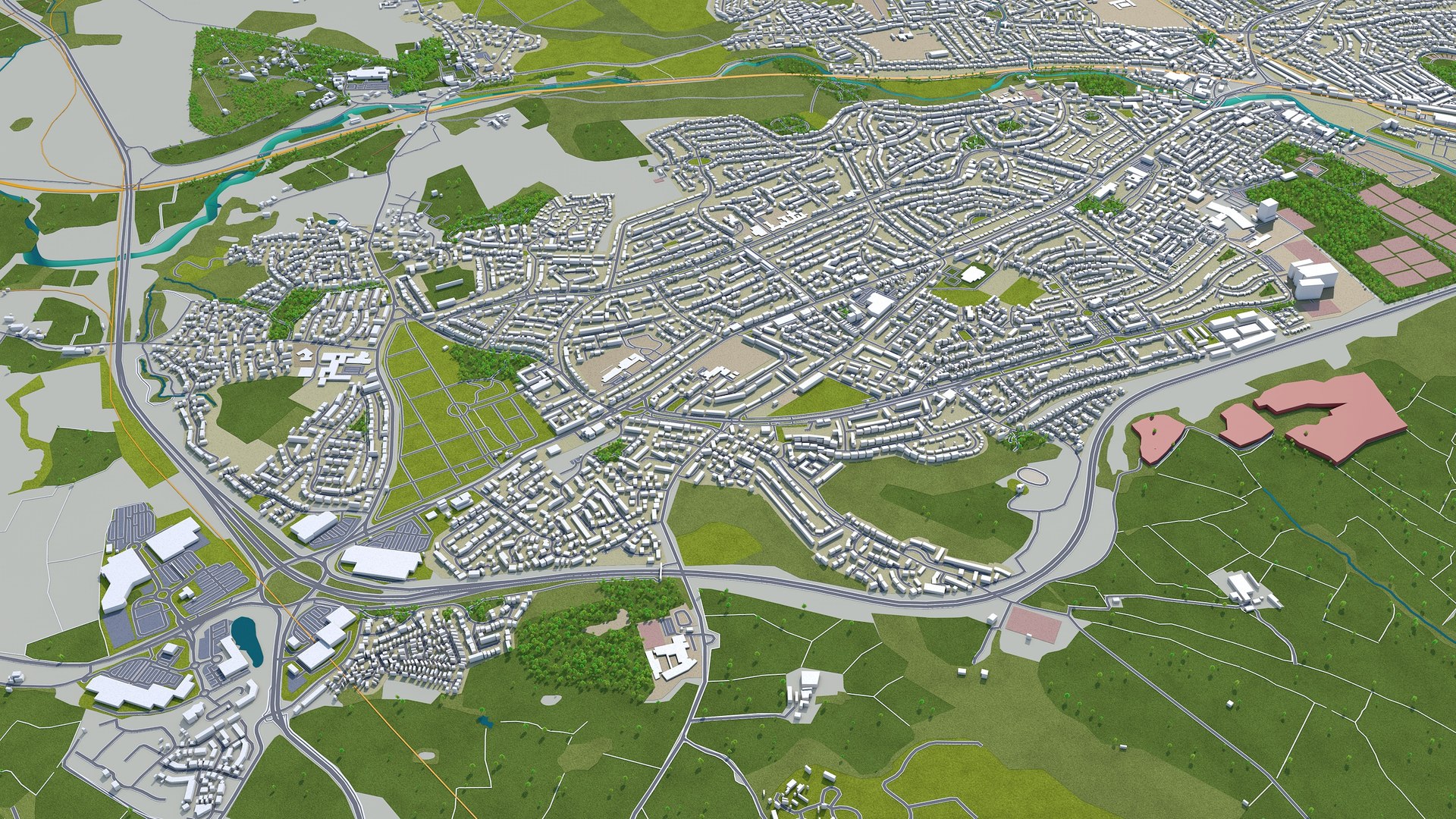 3D Model Cardiff Wales UK - TurboSquid 1719739