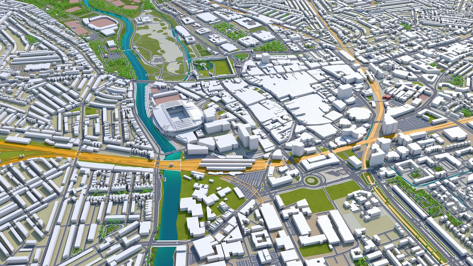 3D Model Cardiff Wales UK - TurboSquid 1719739