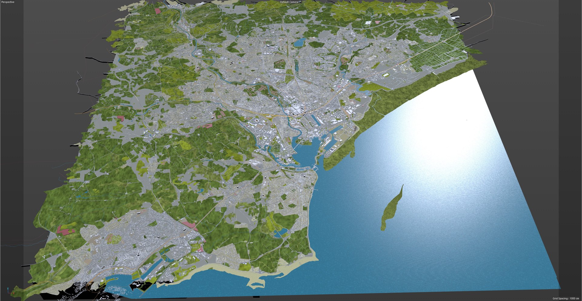 3D Model Cardiff Wales UK - TurboSquid 1719739