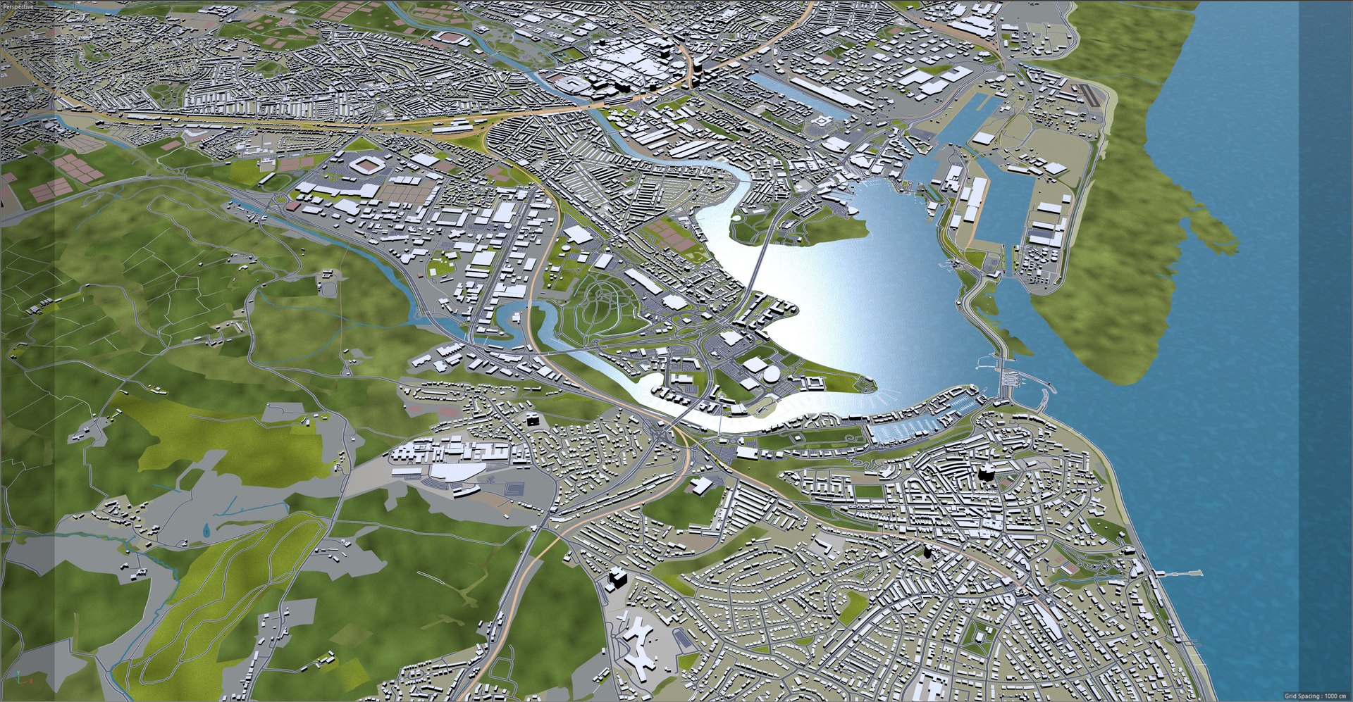 3D Model Cardiff Wales UK - TurboSquid 1719739