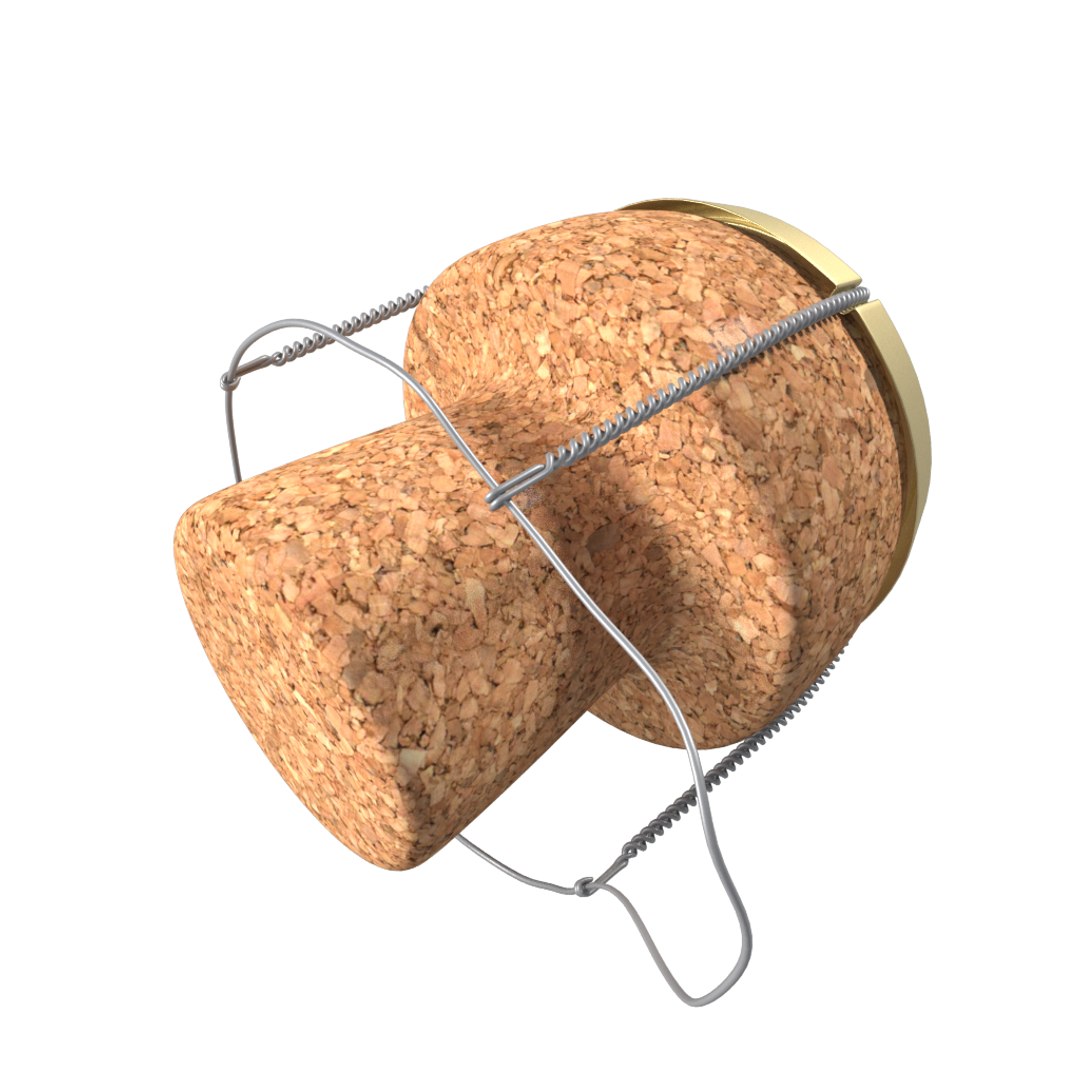 3D Model Cork Champagne - TurboSquid 1374928