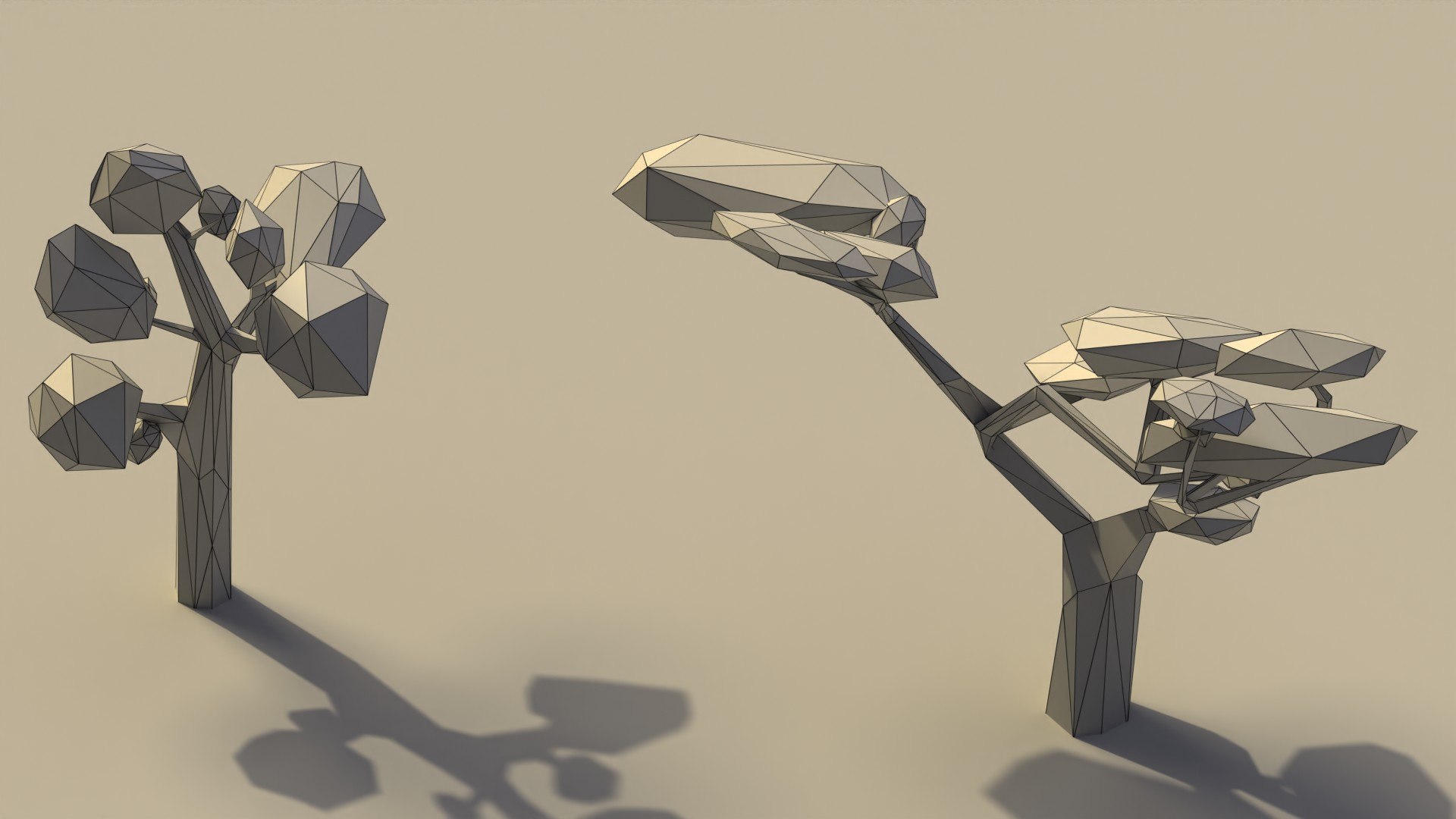 Low Poly Cherry Trees 3D Model - TurboSquid 2100409