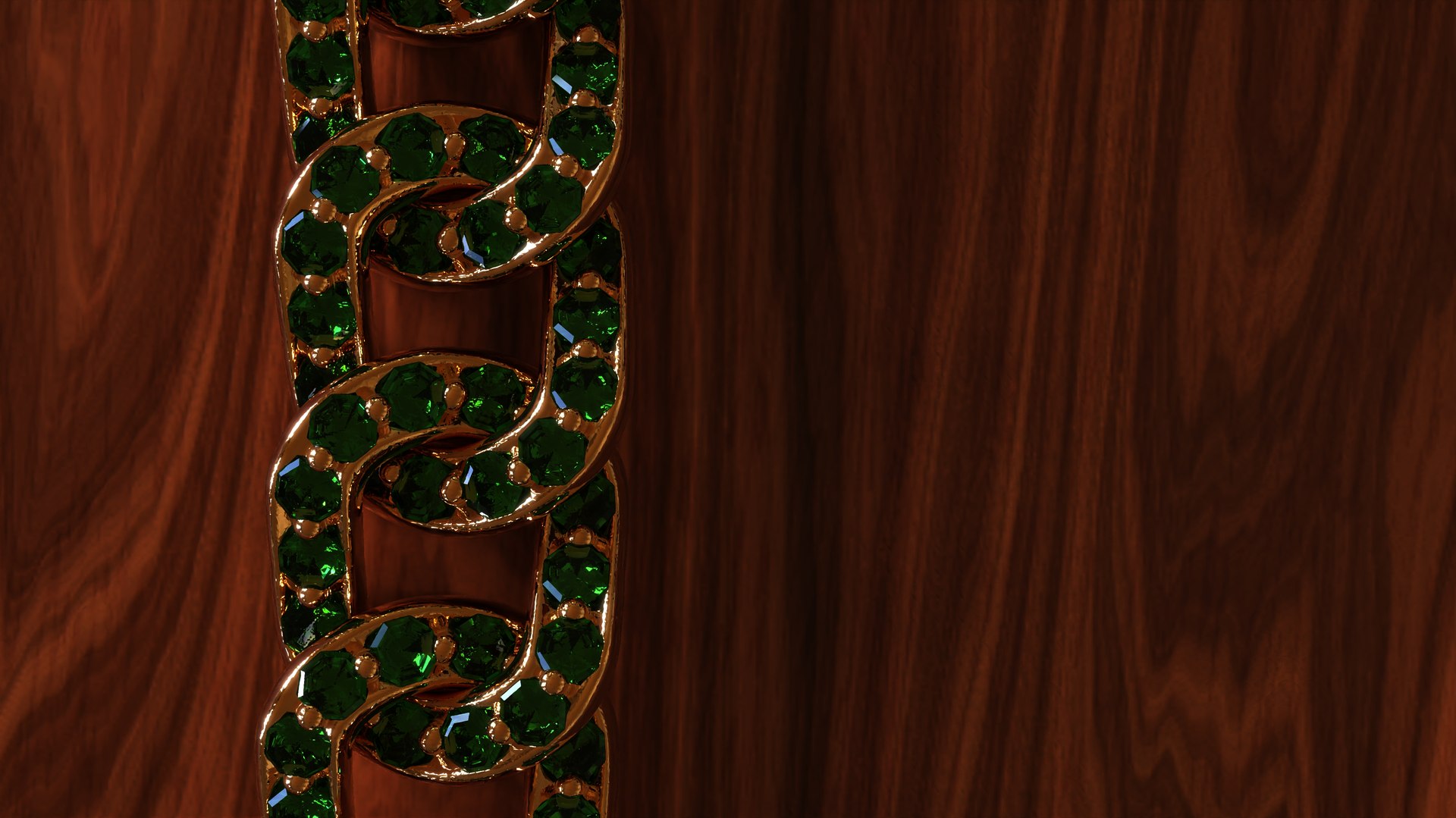 Gem-Studded Chain Link Model - TurboSquid 2325090