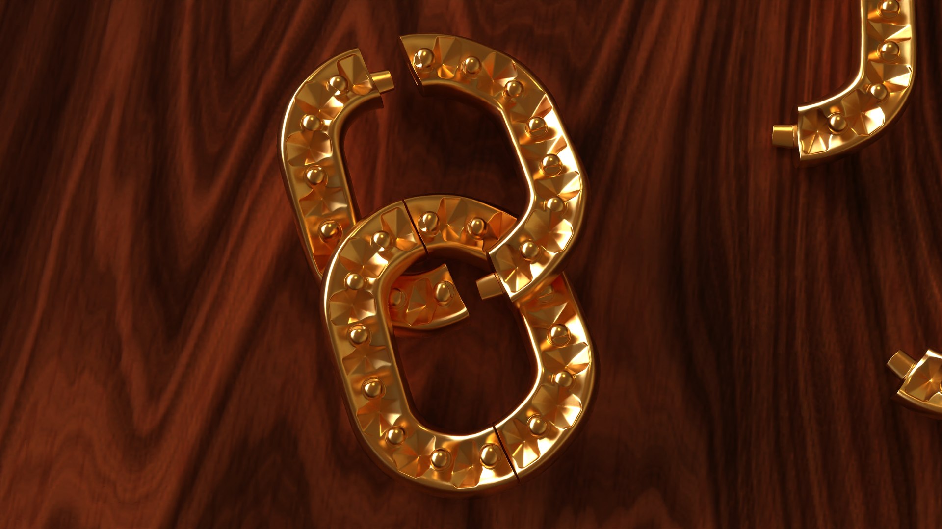 Gem-Studded Chain Link Model - TurboSquid 2325090