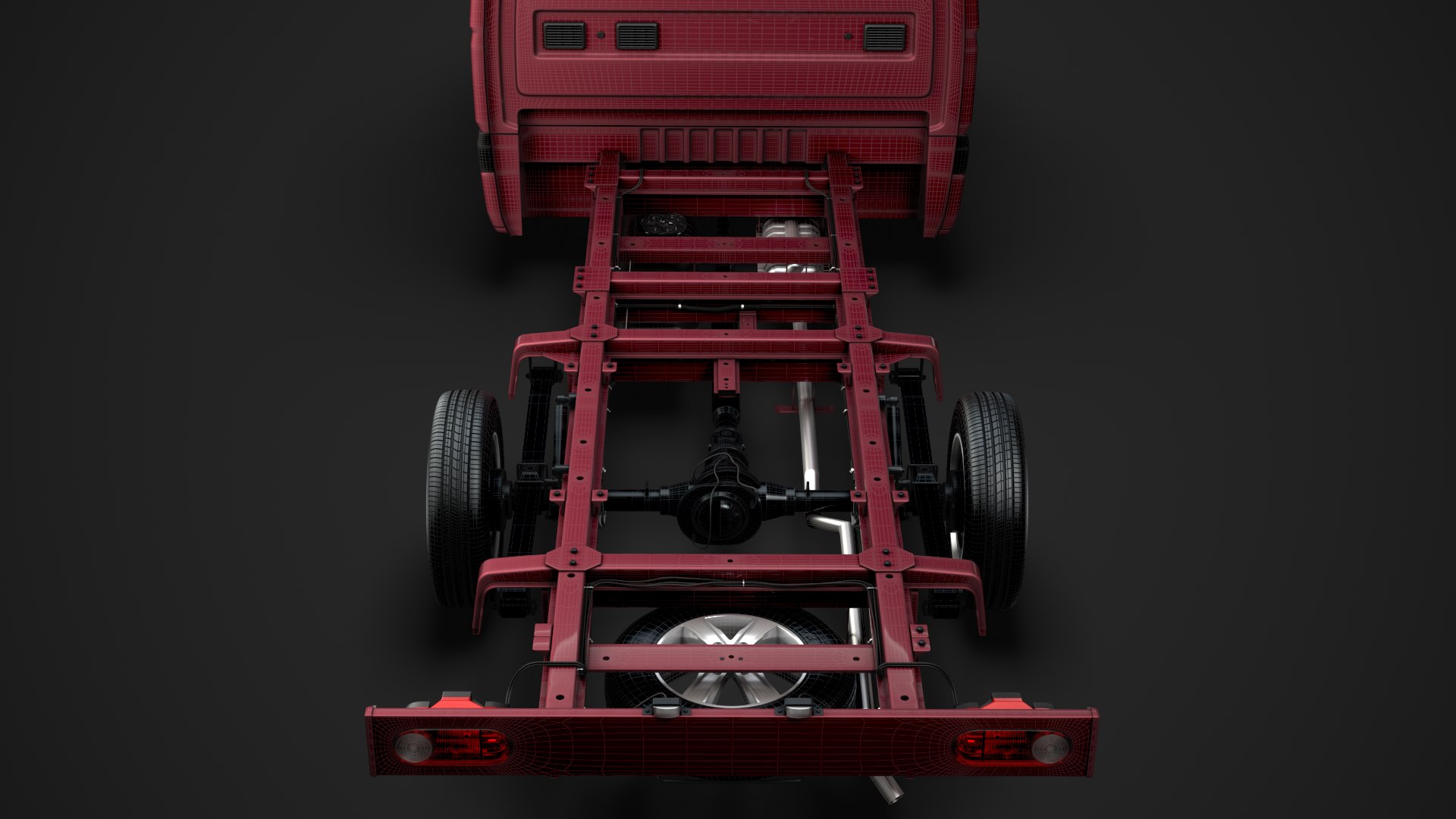 3D hyundai h350 chassis single - TurboSquid 1453000