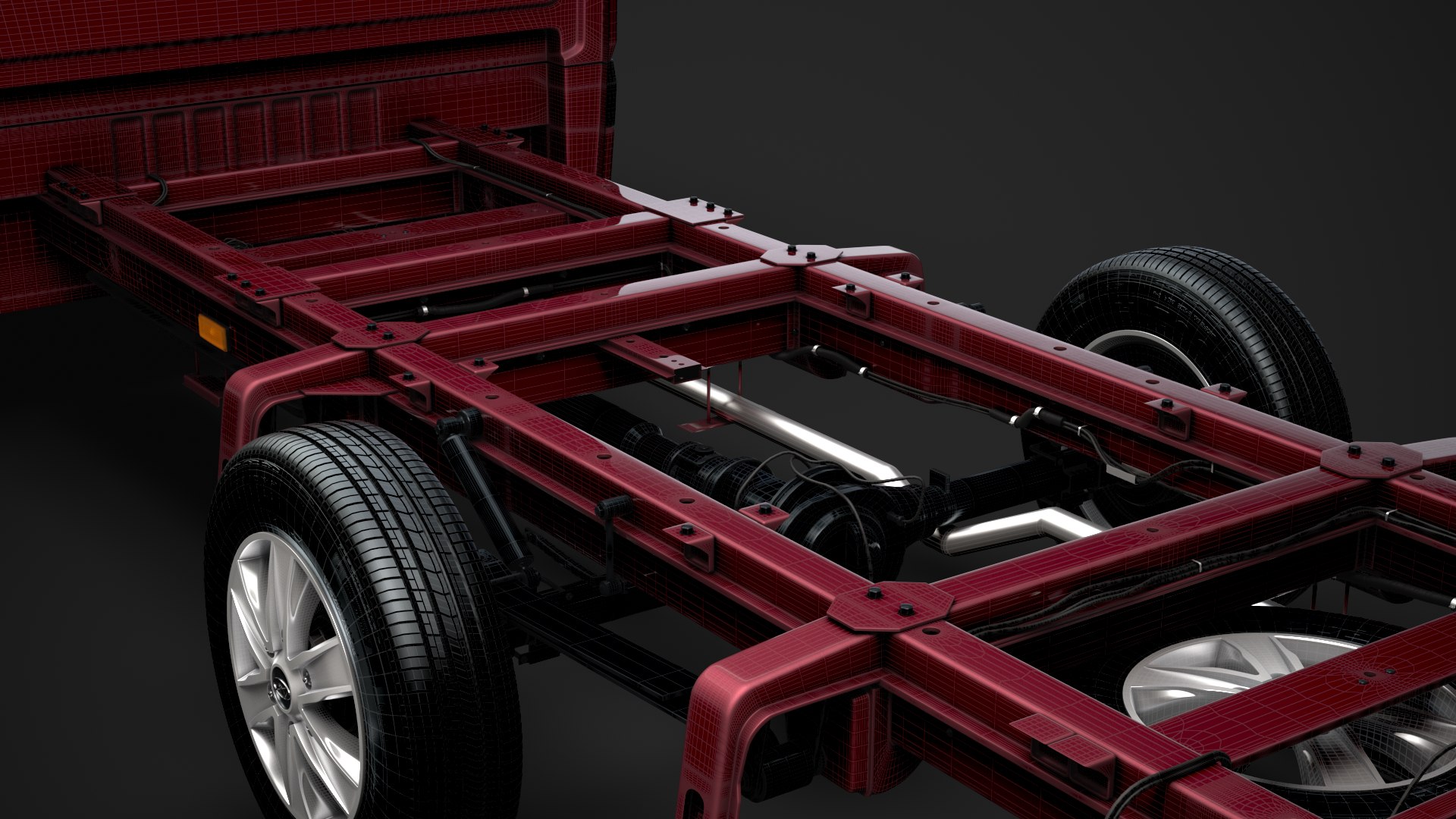 3D hyundai h350 chassis single - TurboSquid 1453000