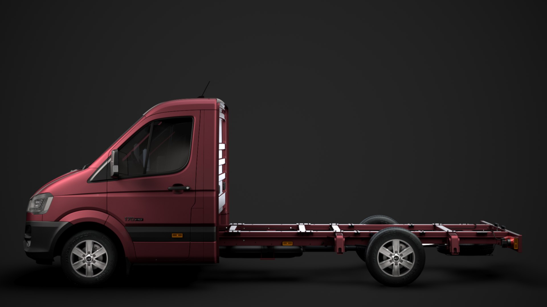 3D hyundai h350 chassis single - TurboSquid 1453000