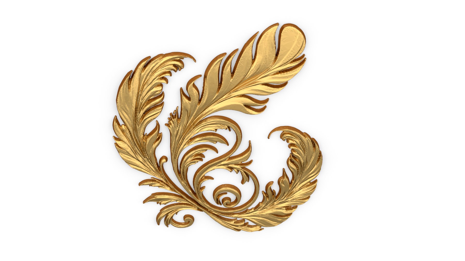 3D feather decor set wall panel 11 - TurboSquid 2176779