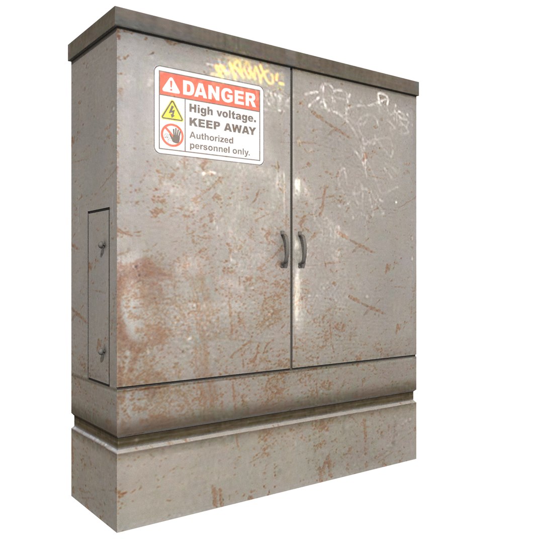 3D Outdoor Electric Power Control Panel - TurboSquid 1164487