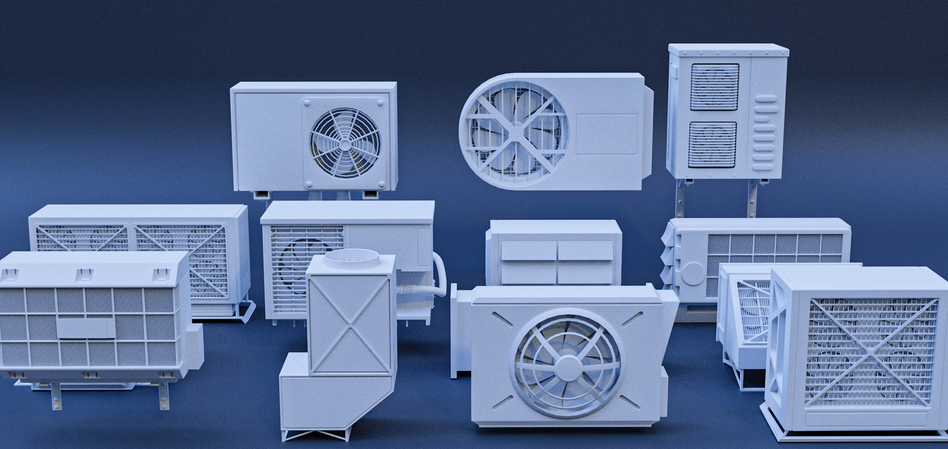 15 AC Units With Great Details Model - TurboSquid 2130970