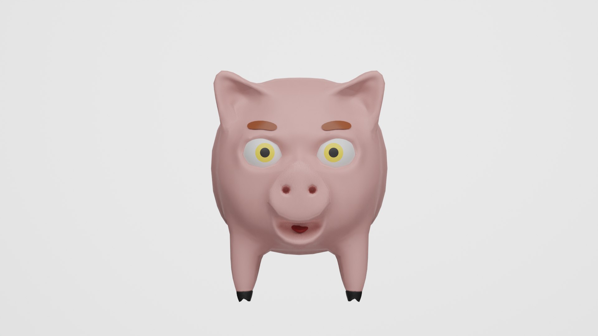Piglet Wilson Low-poly 3D Model - TurboSquid 1824870