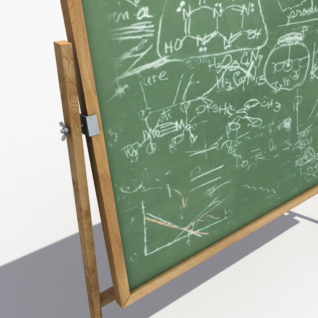 3d Chalkboard Modeled