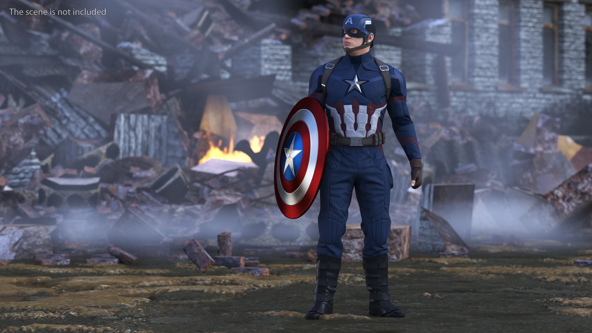 Captain America Standing Model - TurboSquid 2042257