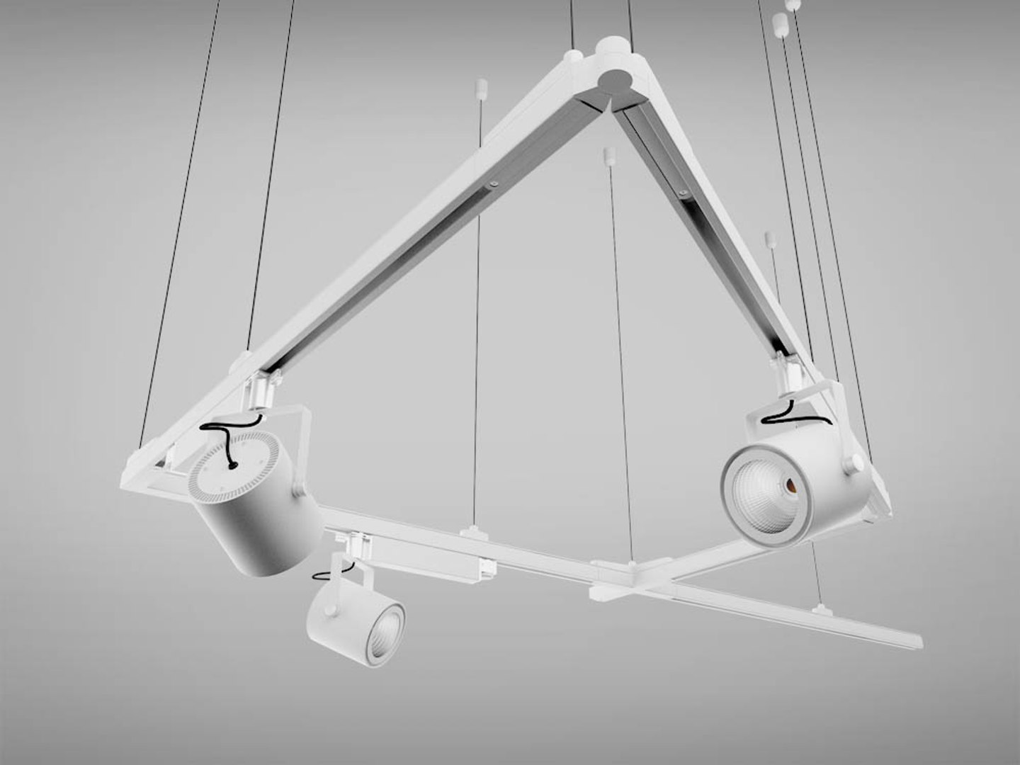 3d Model Spot Track Ceiling Surfaced