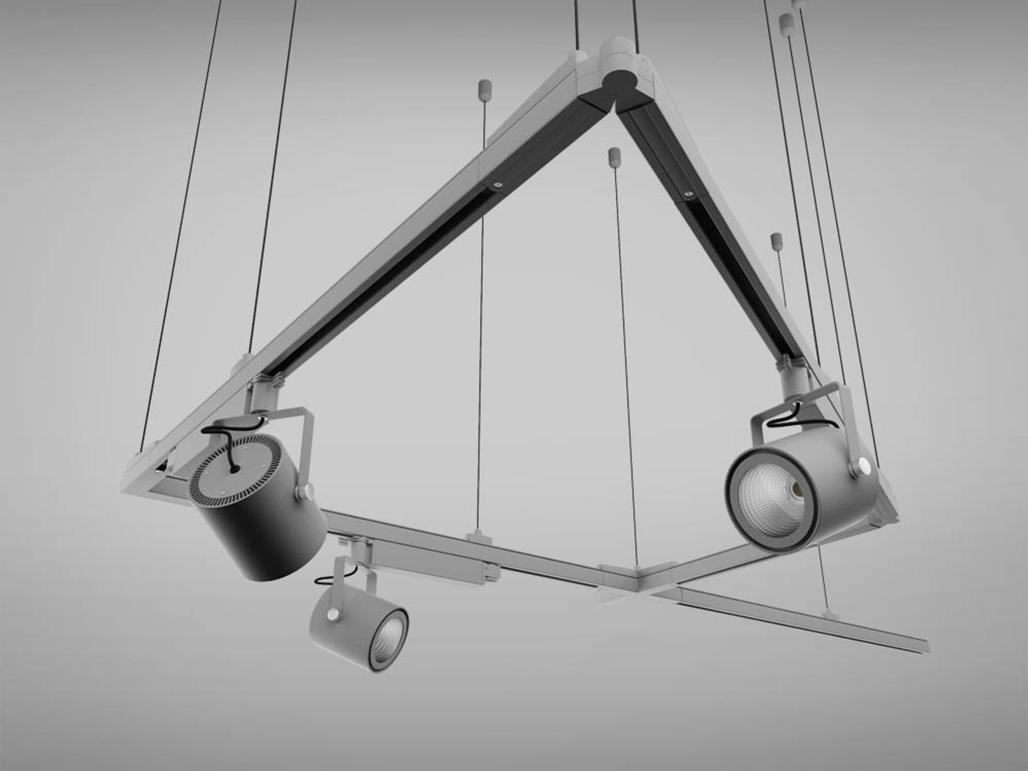 3d Model Spot Track Ceiling Surfaced