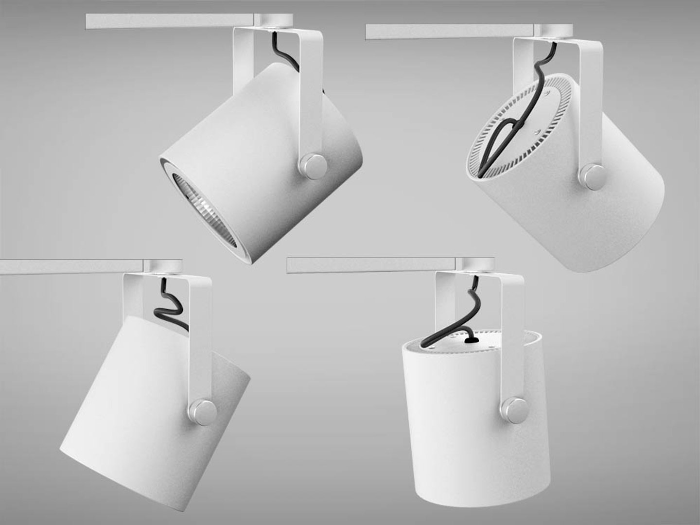 3d Model Spot Track Ceiling Surfaced