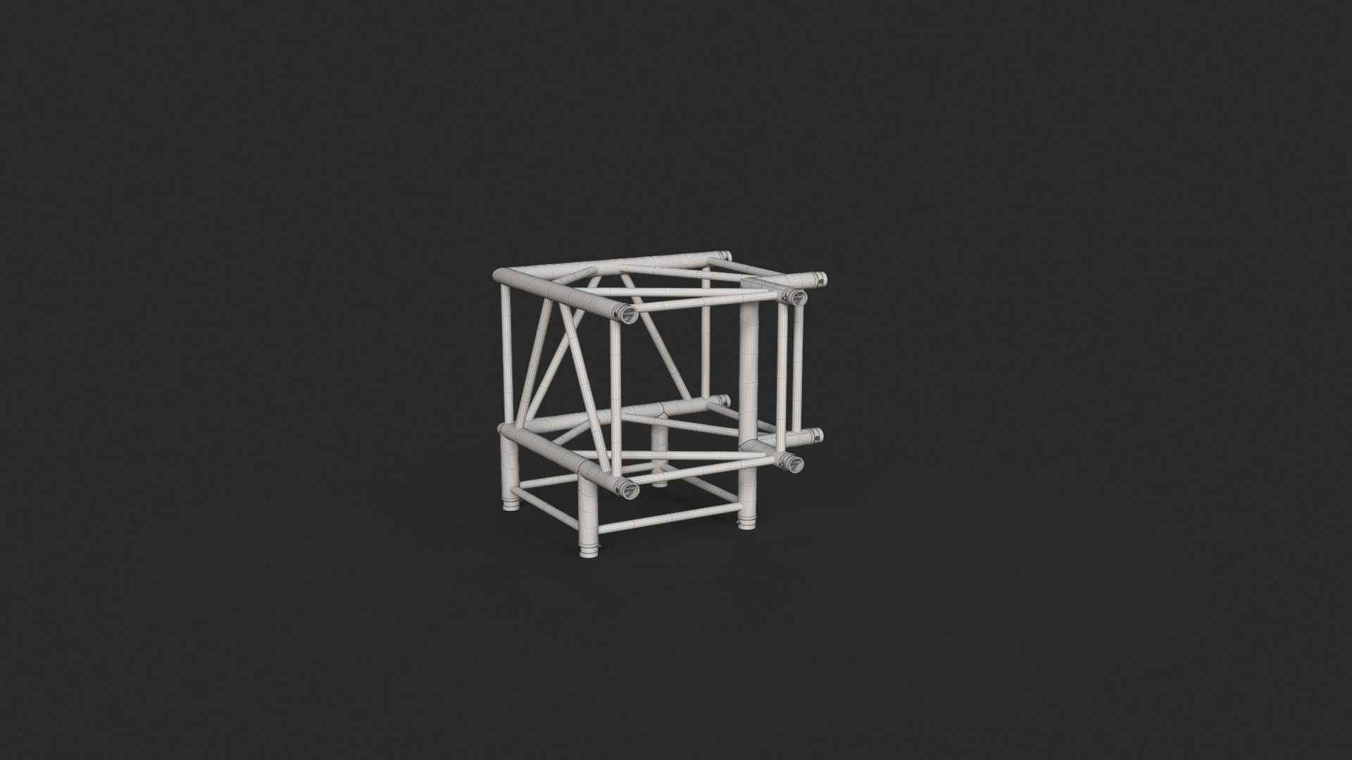 Square Truss Straight A 52D K4 3D - TurboSquid 2042492