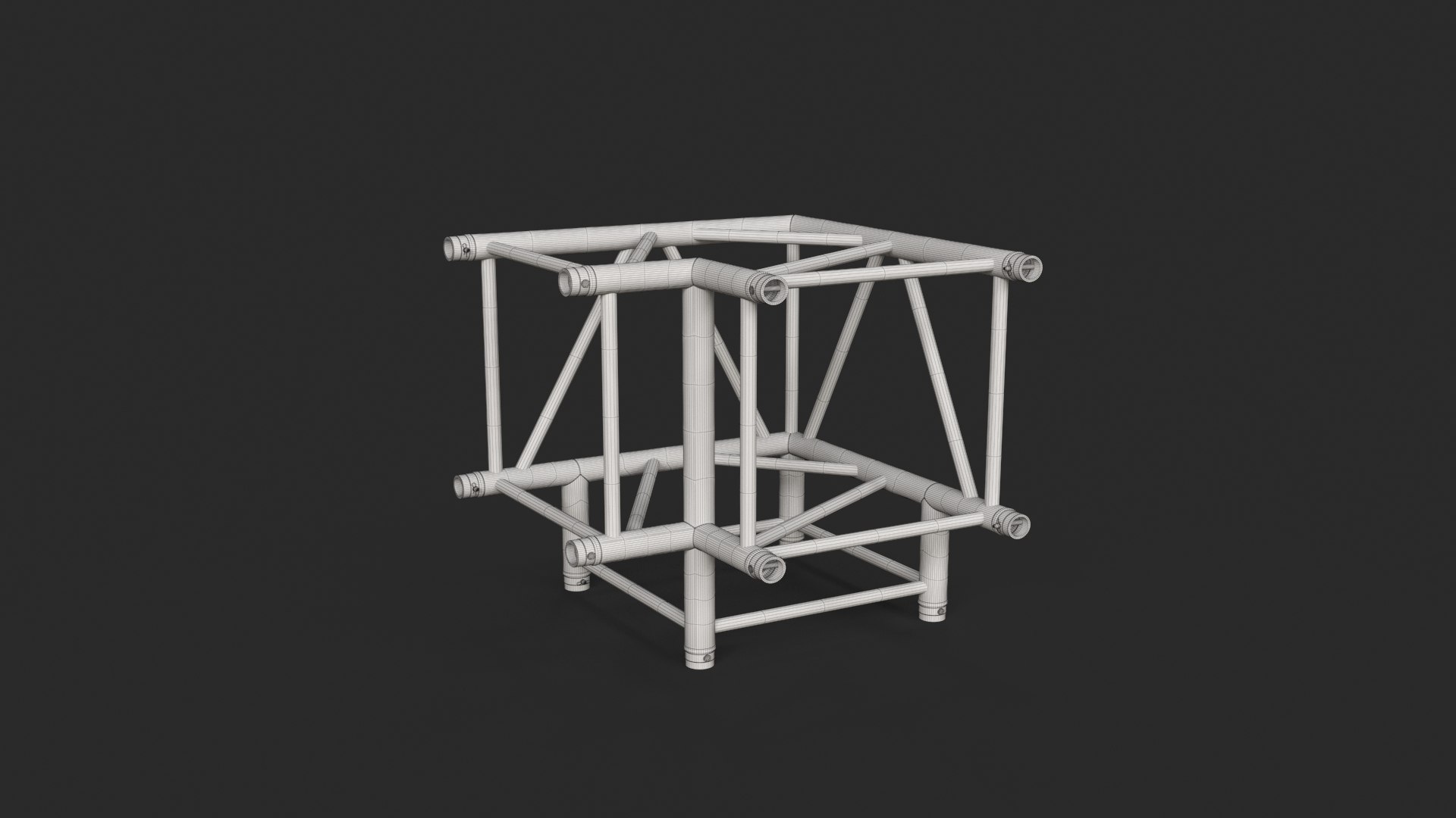 Square Truss Straight A 52D K4 3D - TurboSquid 2042492