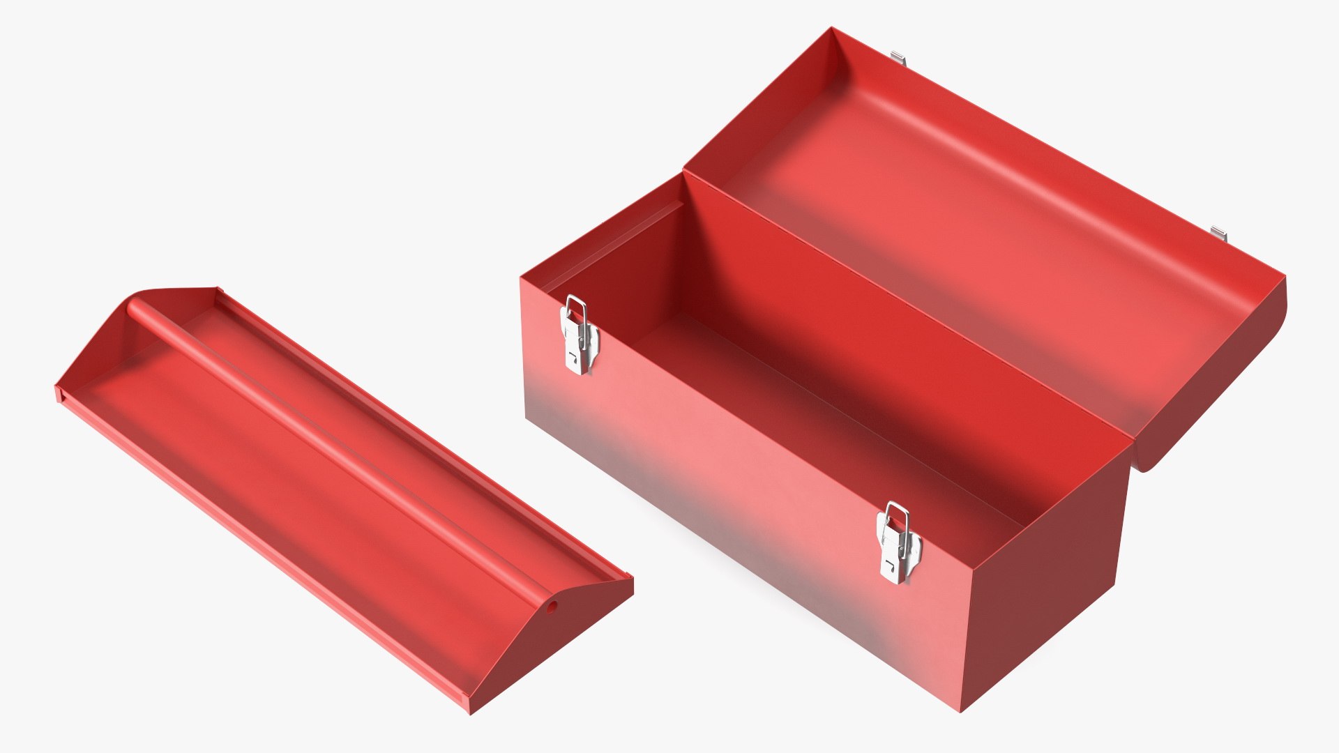 Metal Toolbox Red 3D model - TurboSquid 2170493
