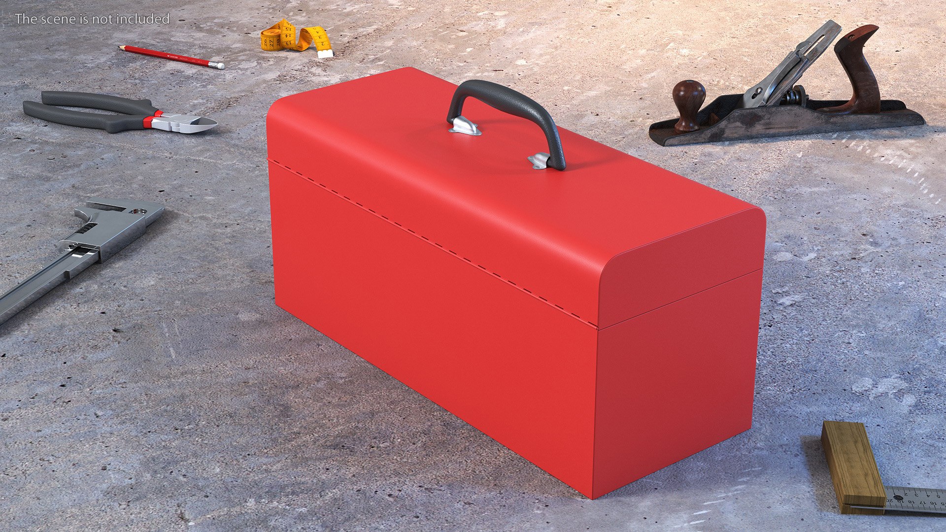 Metal Toolbox Red 3D model - TurboSquid 2170493