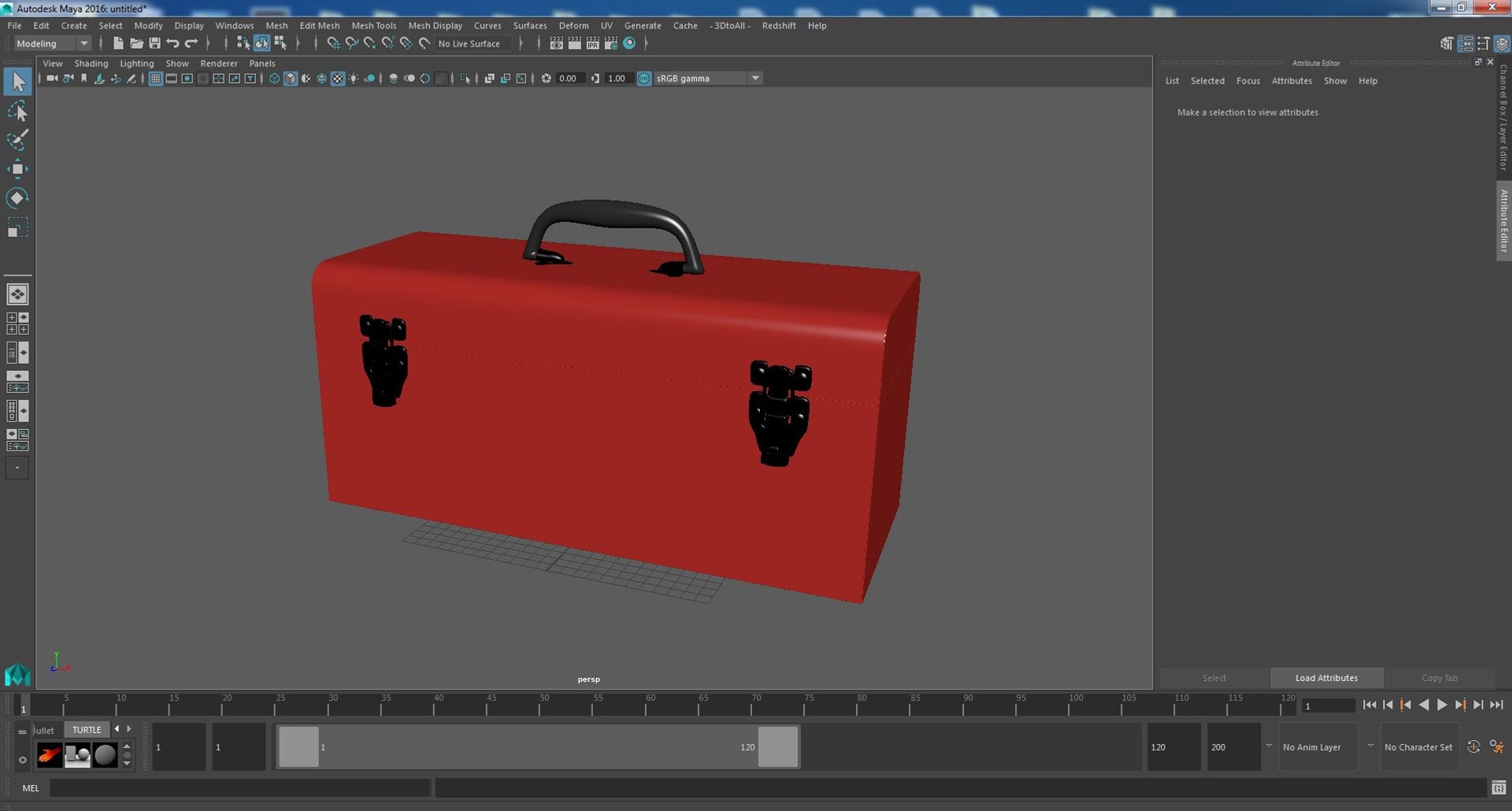 Metal Toolbox Red 3D model - TurboSquid 2170493