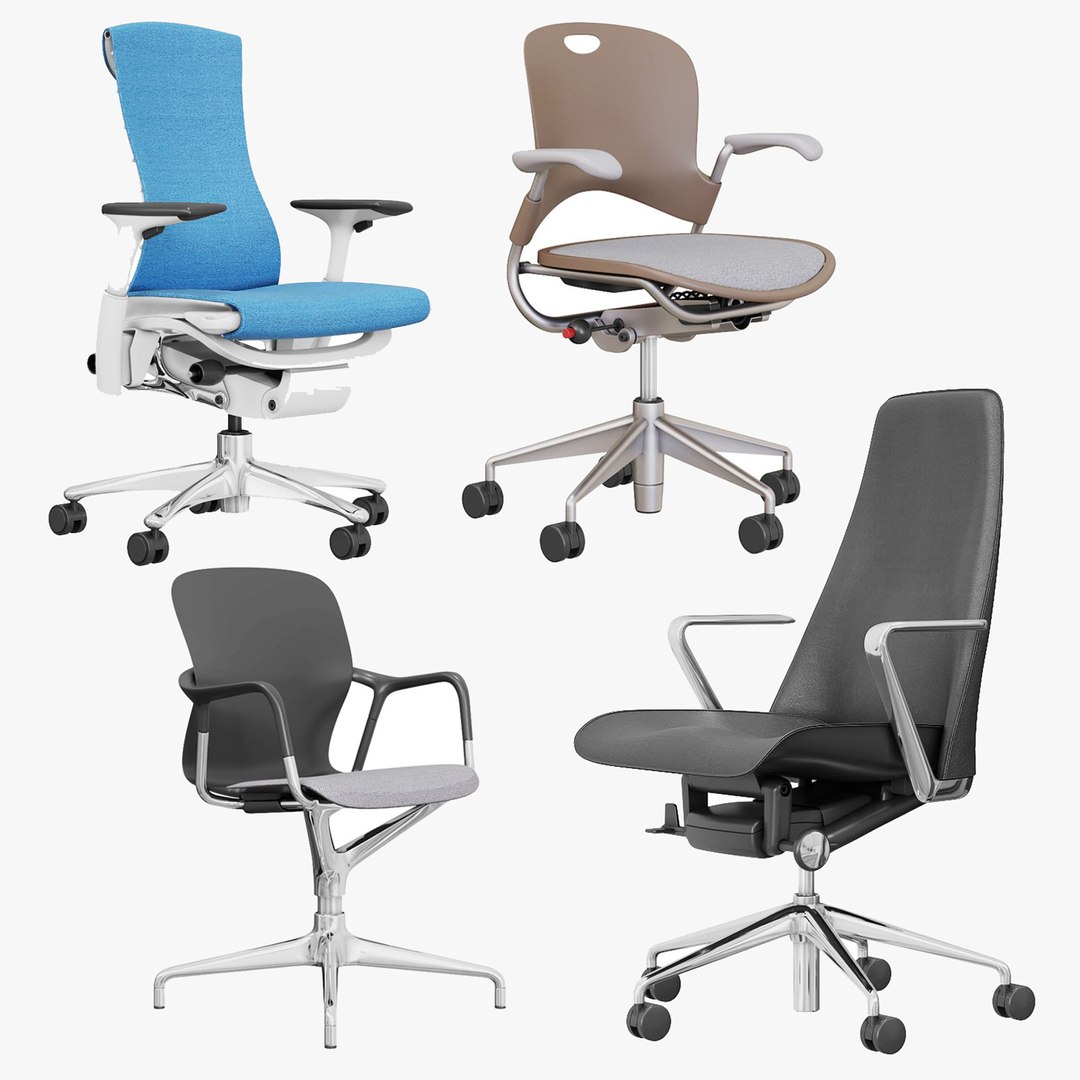 Armchairs Herman Miller 3D Model - TurboSquid 2280539
