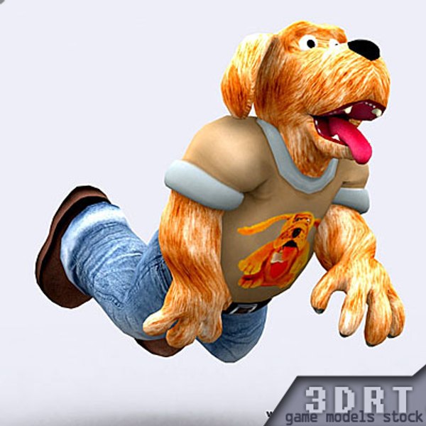 3d doggy dog model