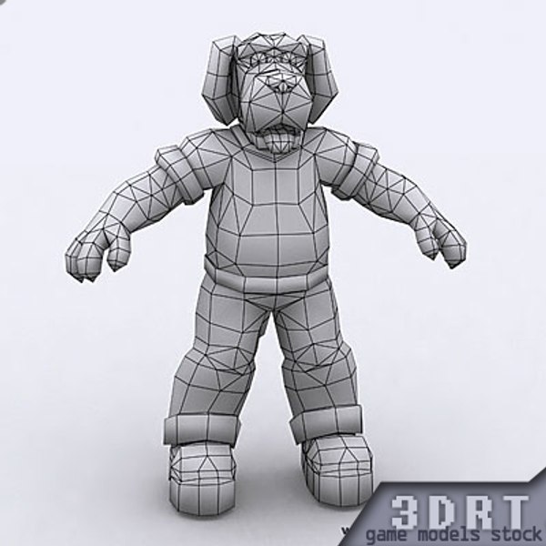 3d doggy dog model