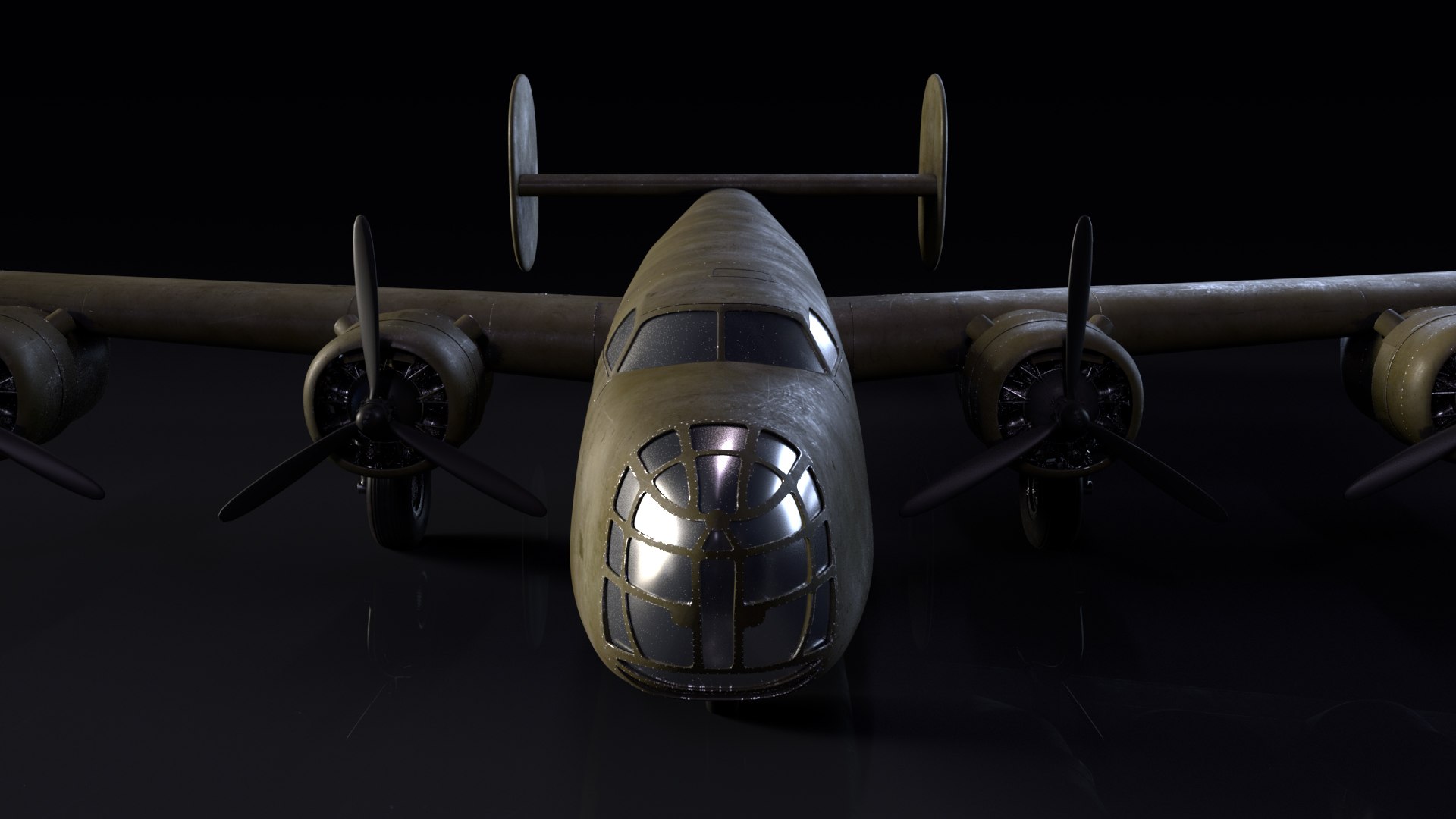 3D B-24 Liberator express - TurboSquid 1982909