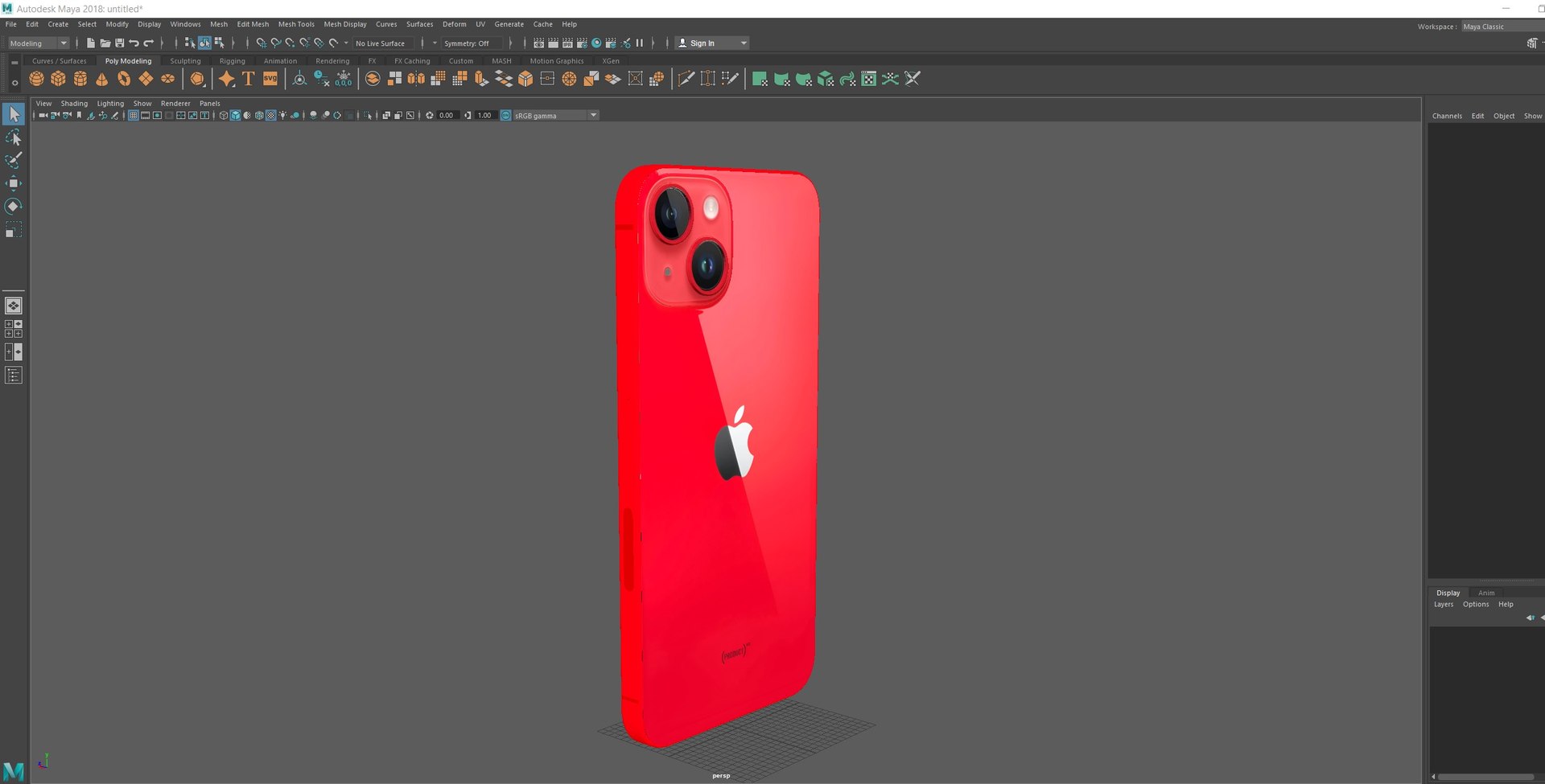 Apple IPhone 14 RED Model - TurboSquid 2046287
