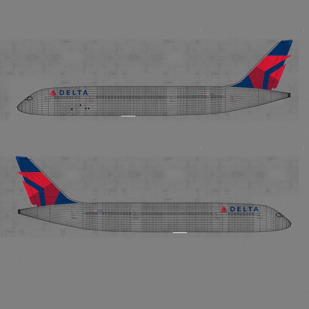 Boeing 787 dreamliner delta model - TurboSquid 1419676