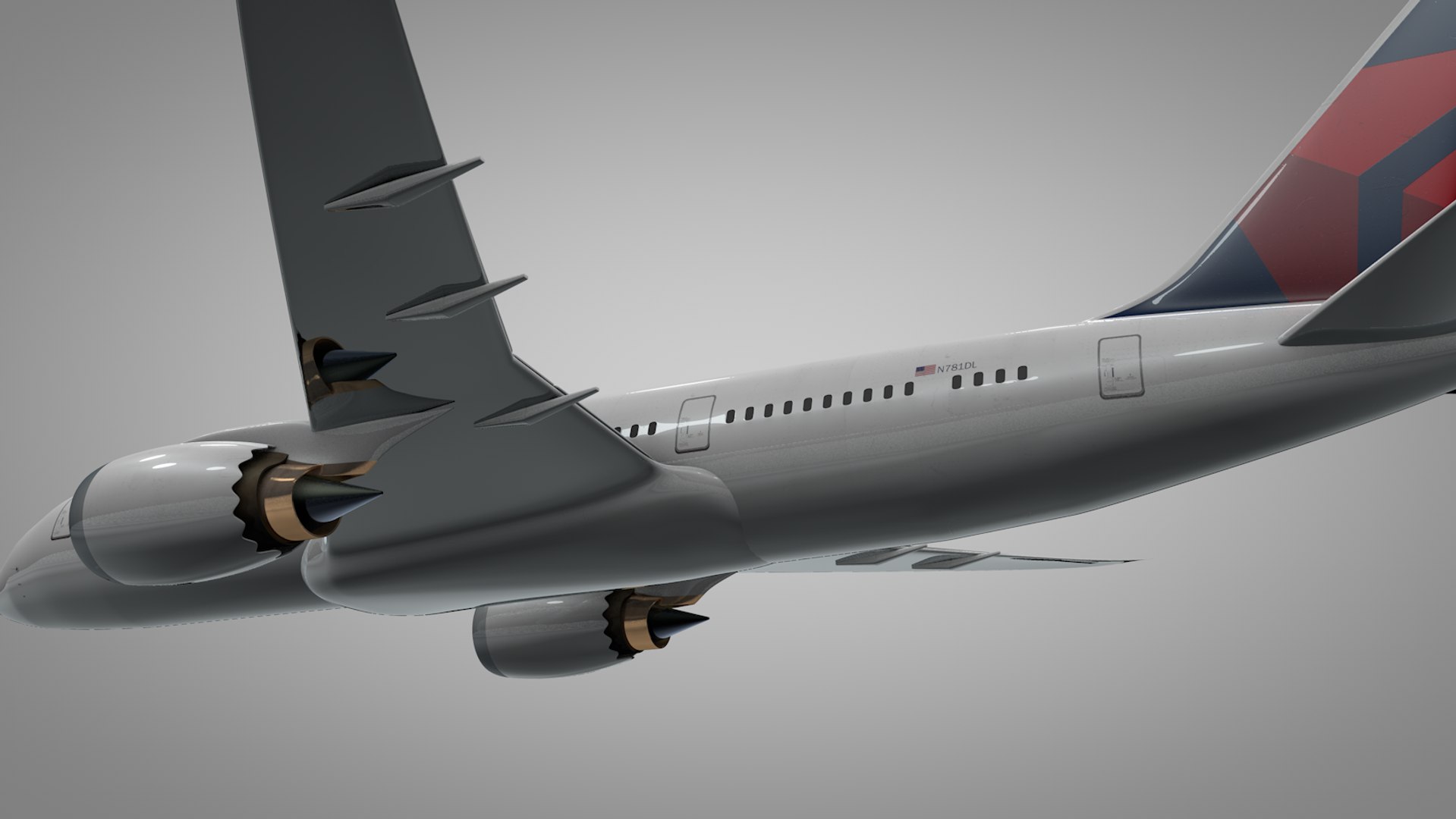 Boeing 787 Dreamliner Delta Model - TurboSquid 1419676