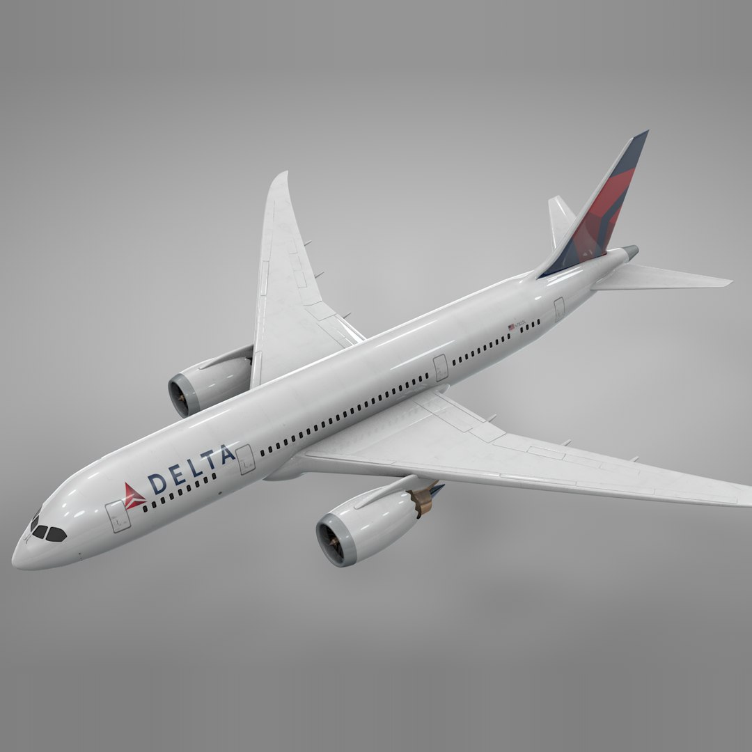 Boeing 787 dreamliner delta model - TurboSquid 1419676