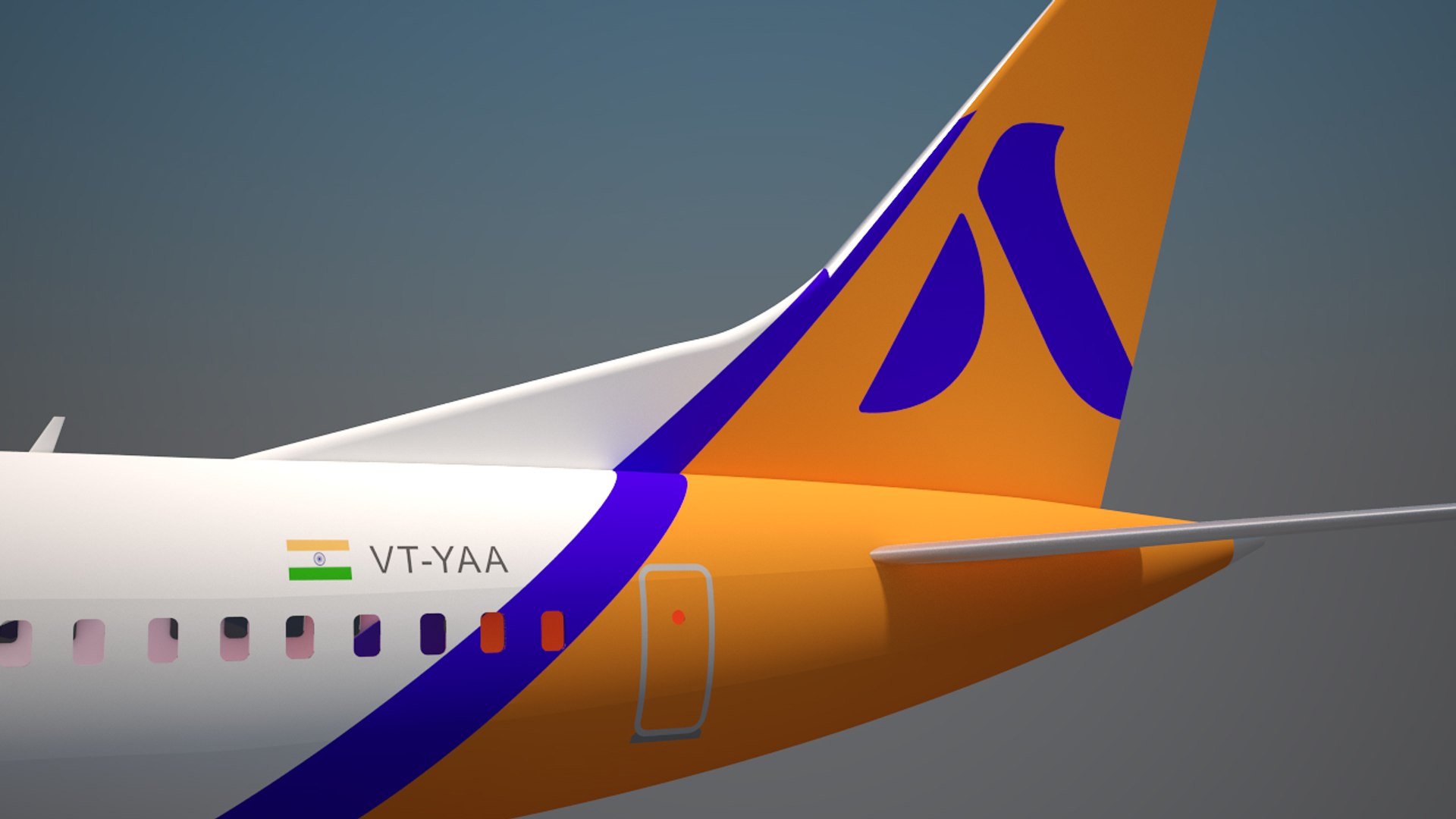3D Model Akasa Air Boeing 737 Max 8 - TurboSquid 1982475