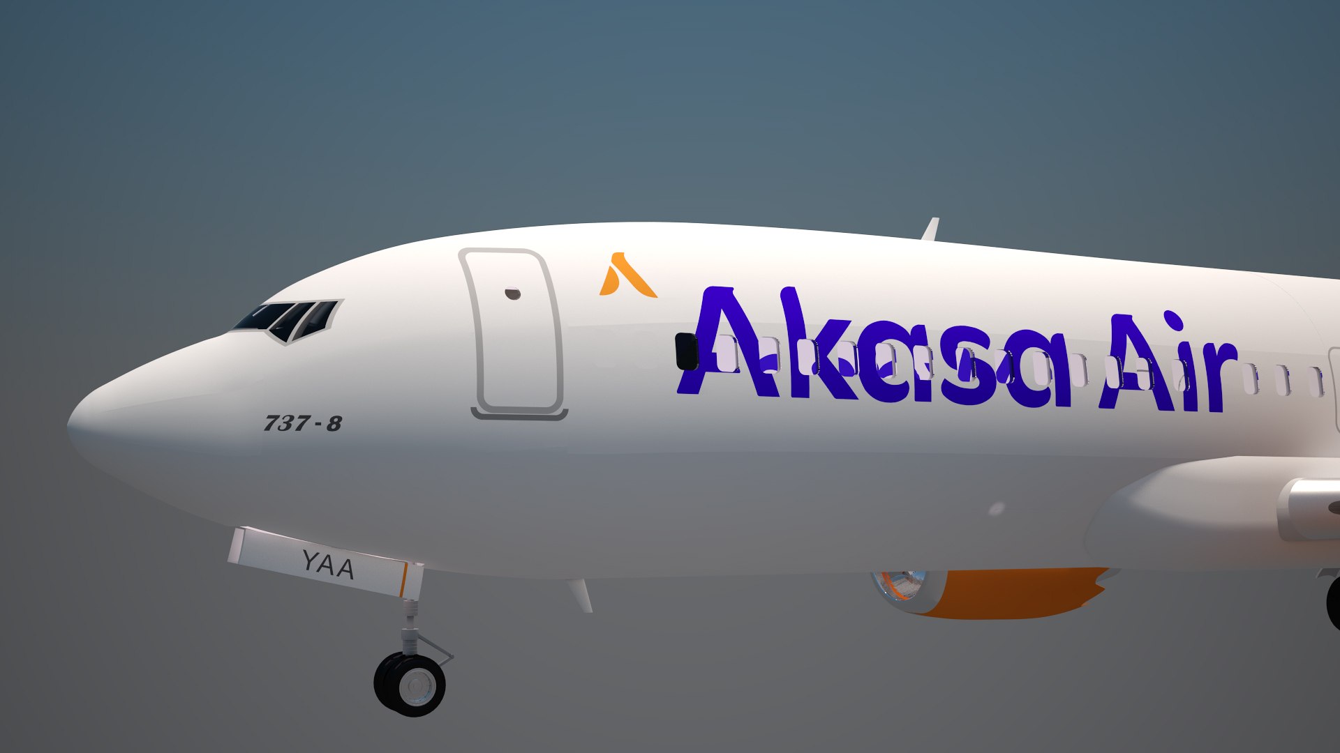 3D Model Akasa Air Boeing 737 Max 8 - TurboSquid 1982475