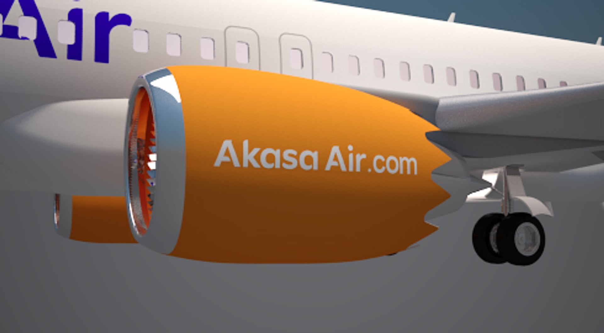 3D Model Akasa Air Boeing 737 Max 8 - TurboSquid 1982475