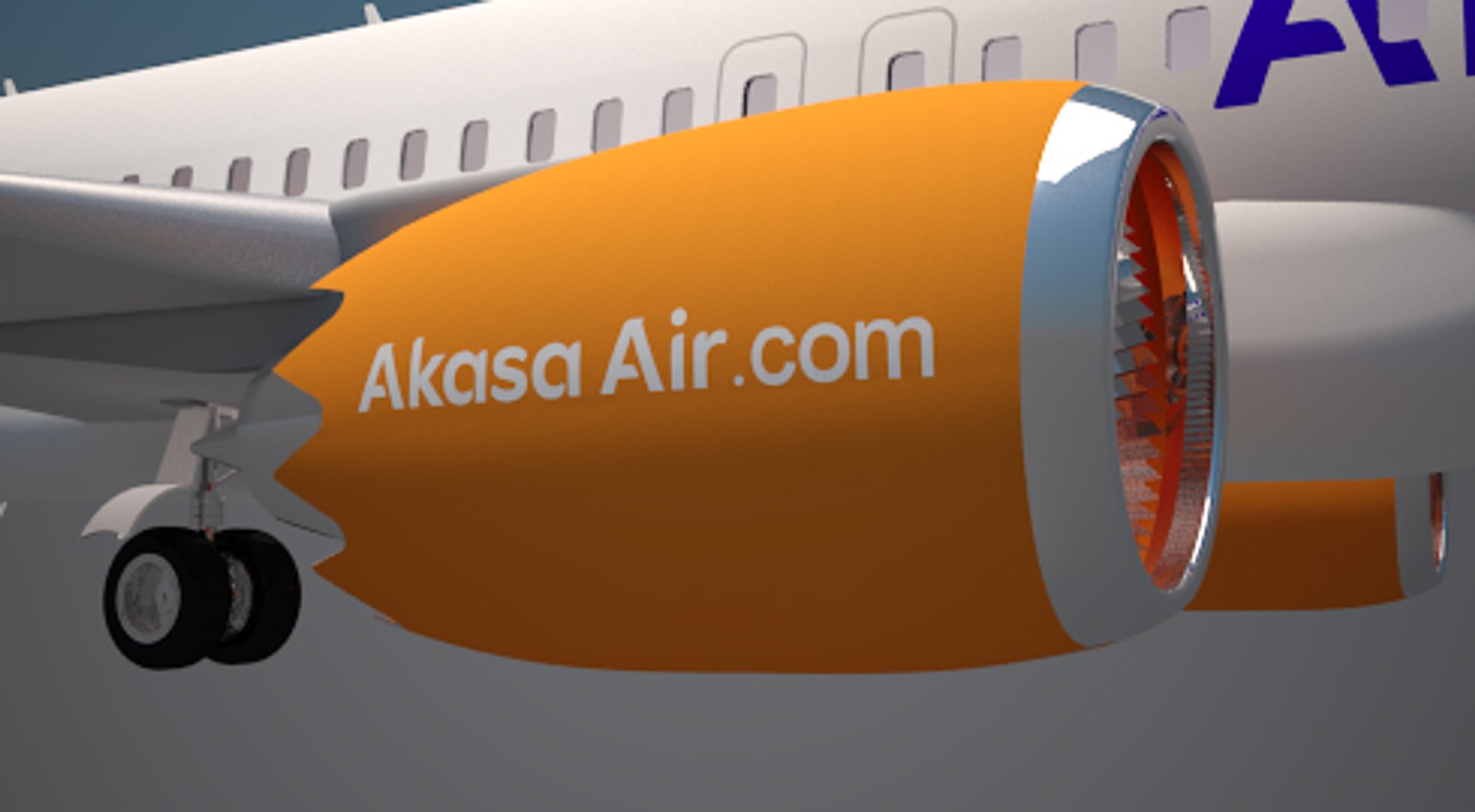 3D Model Akasa Air Boeing 737 Max 8 - TurboSquid 1982475
