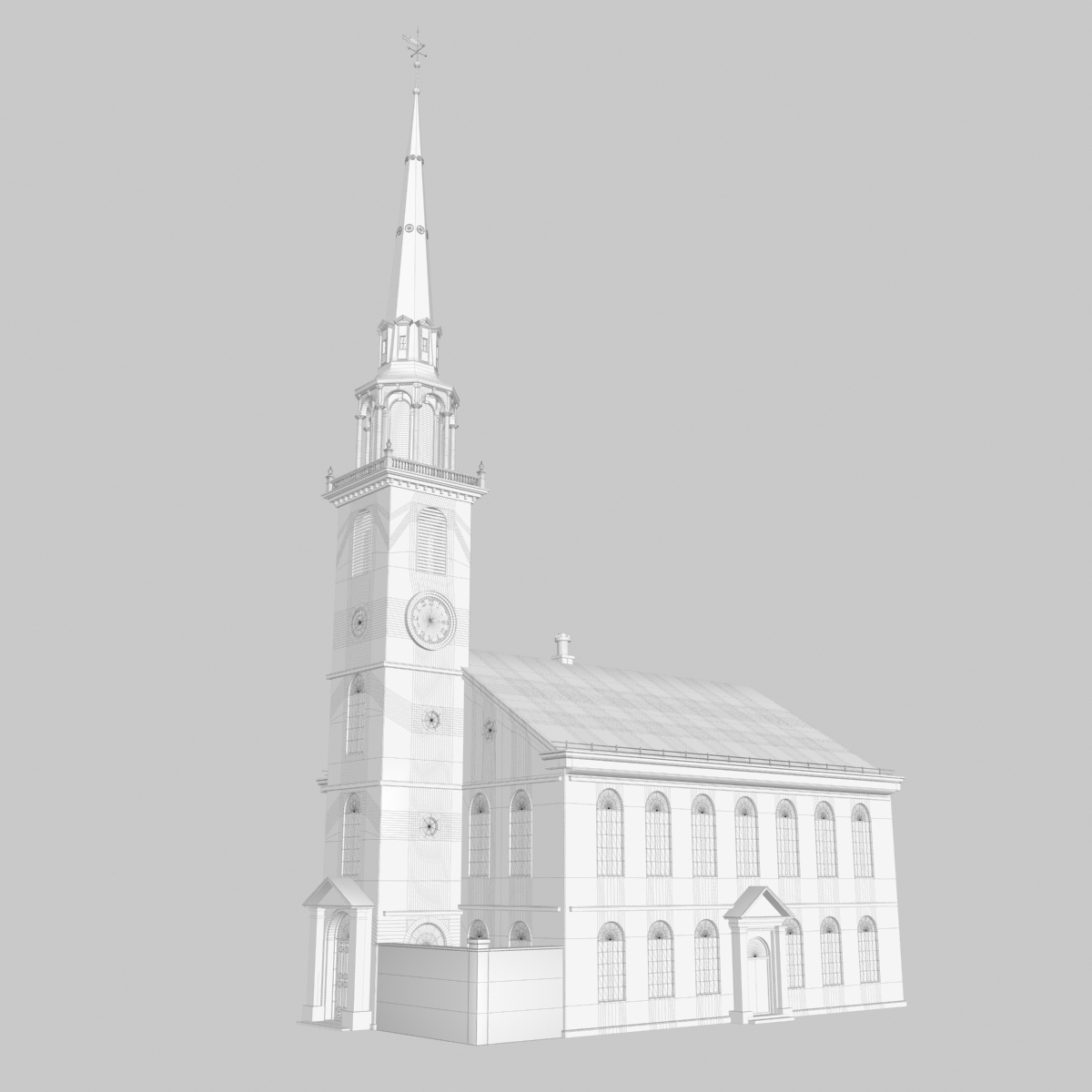 old south meeting house 3d model